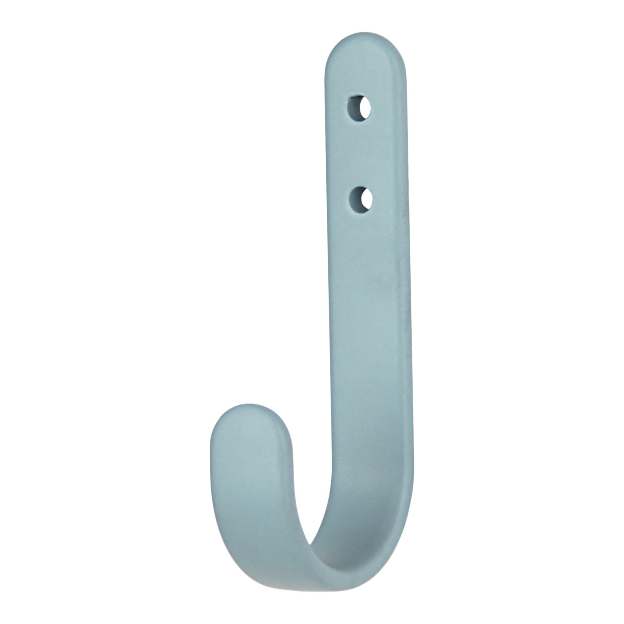 GoodHome Flat Profile Arona Zinc alloy Wall-mounted J-shaped Single ...