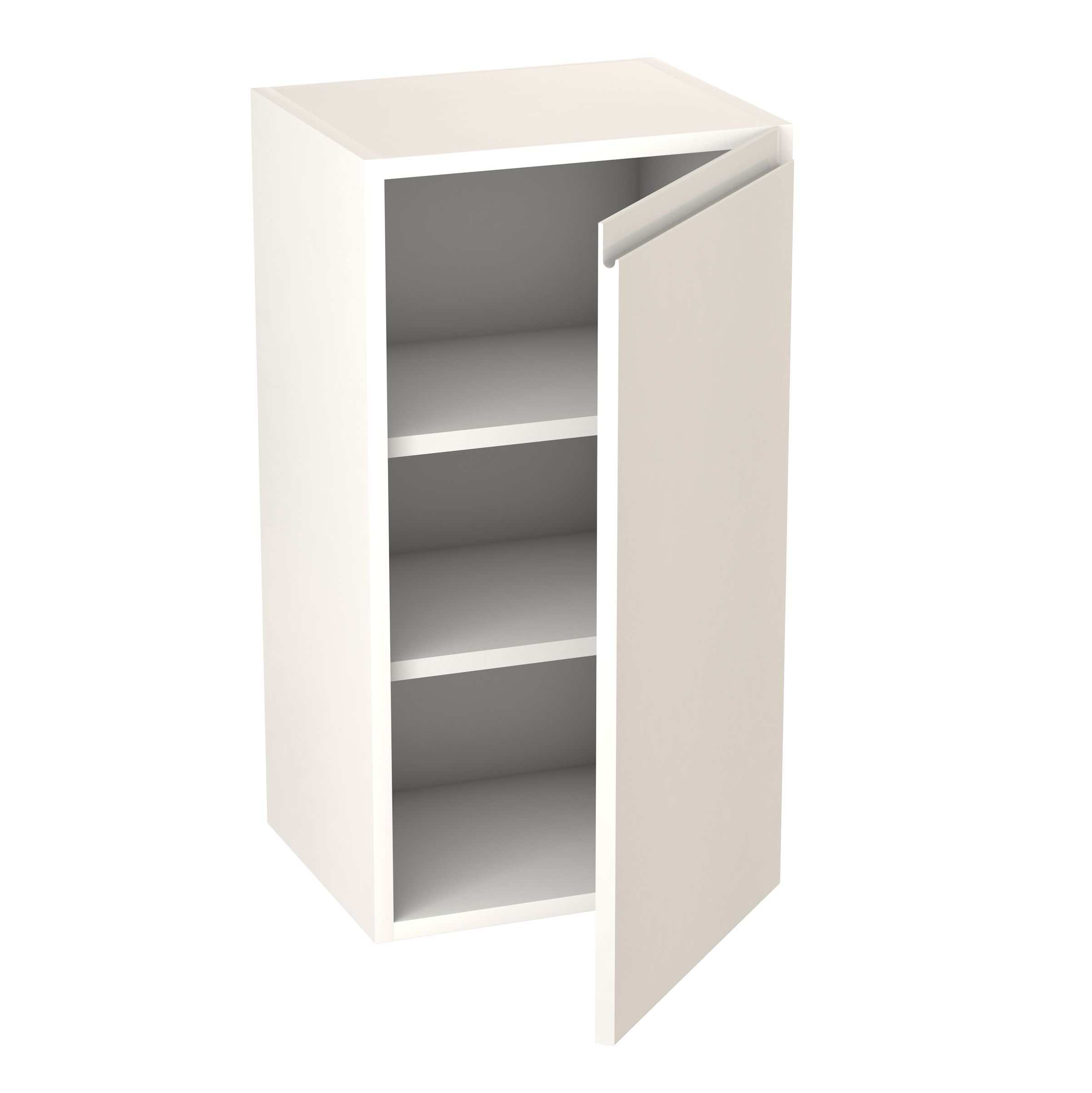 GoodHome Garcinia Gloss anthracite Integrated handle Wall Kitchen ...