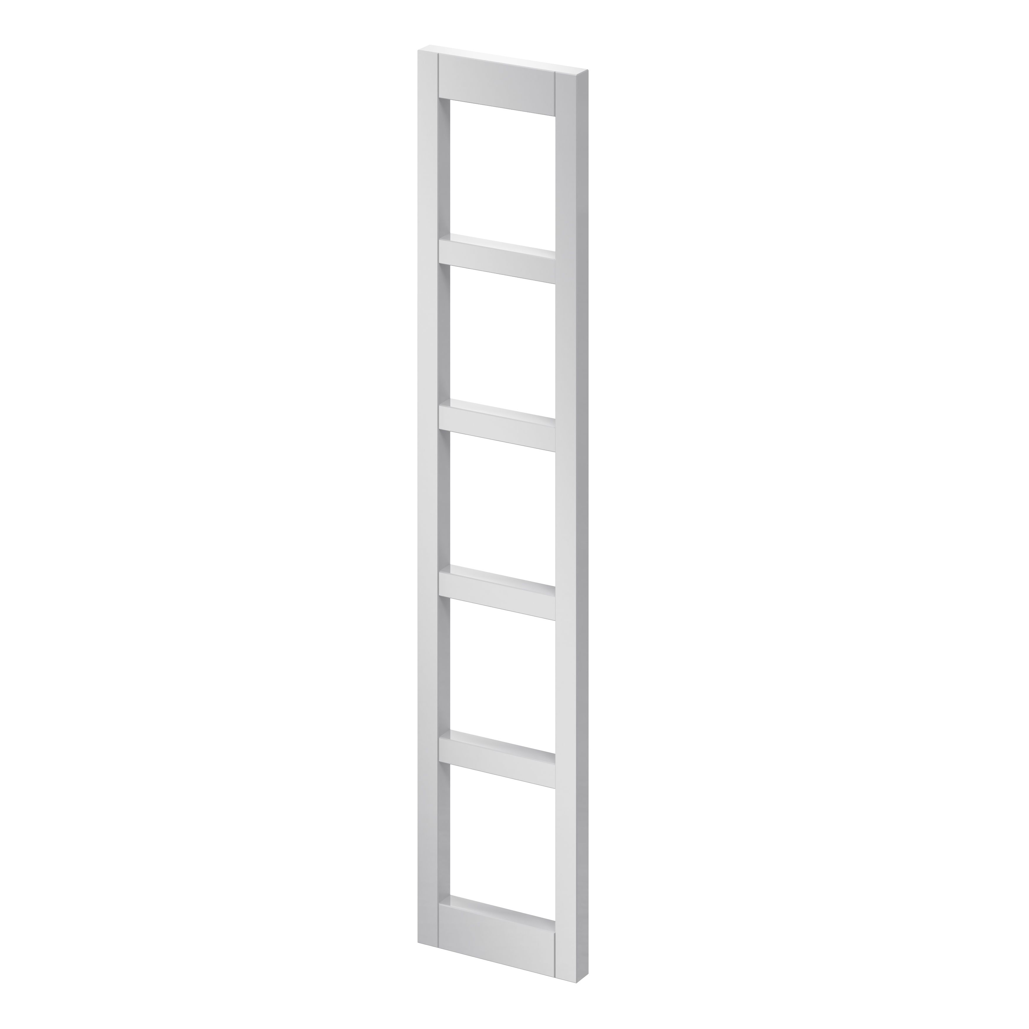 GoodHome Garcinia Gloss grey Wine rack fascia, (H)715mm(W)147mm