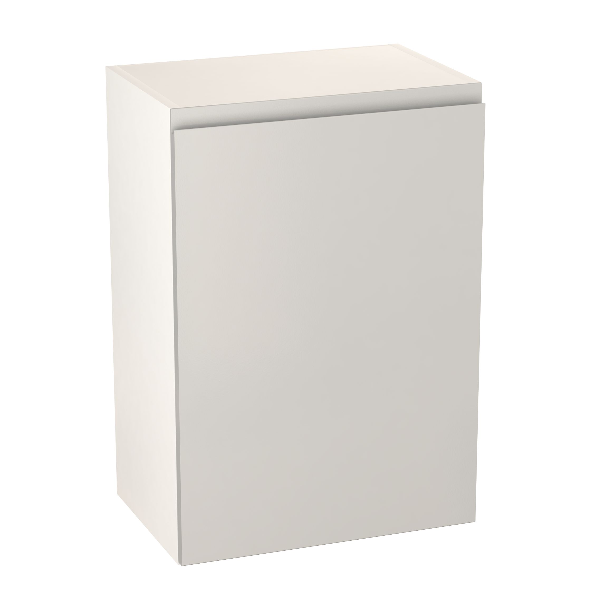 GoodHome Garcinia Gloss light grey Integrated handle Wall Kitchen ...