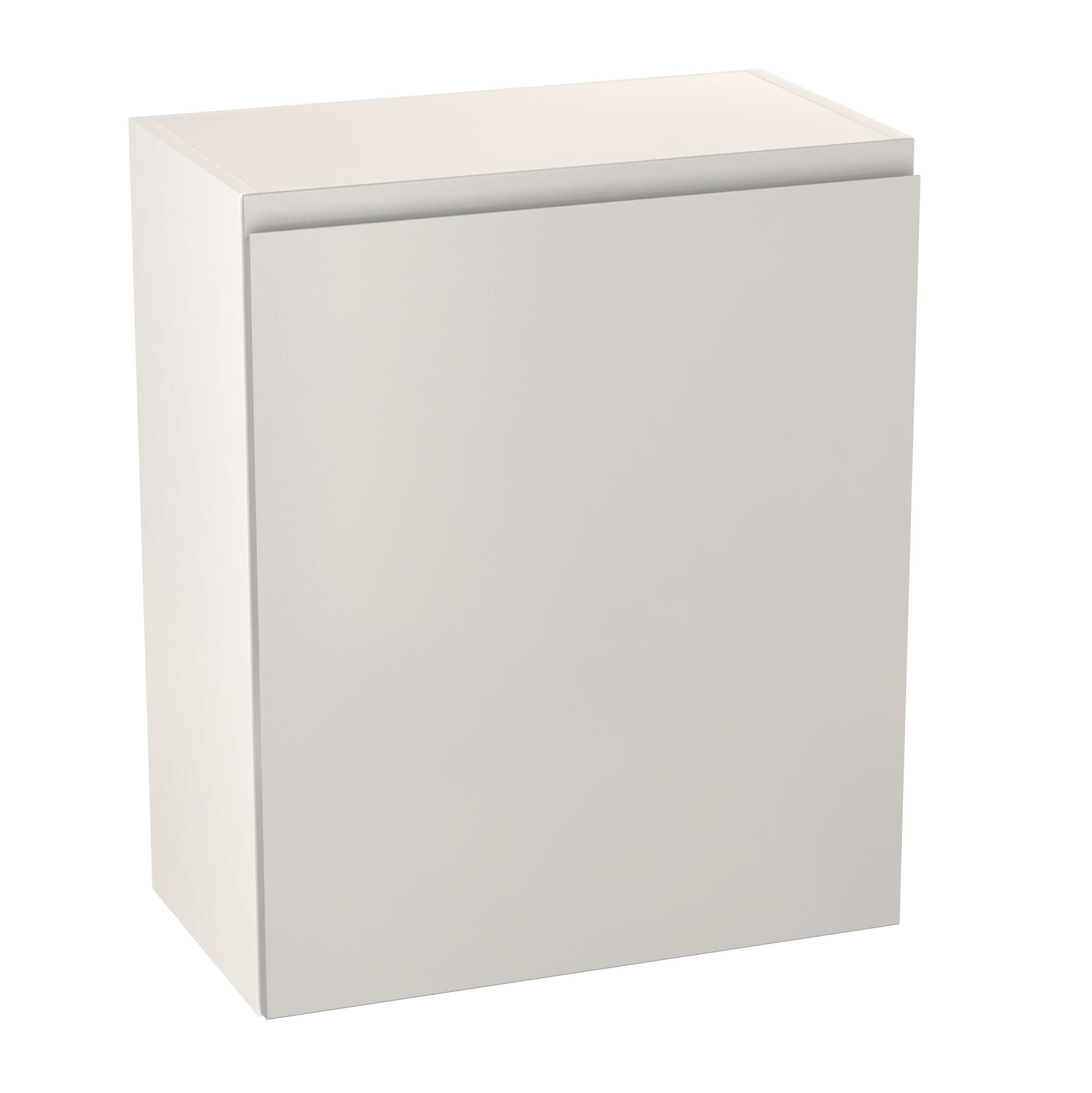 GoodHome Garcinia Gloss light grey Integrated handle Wall Kitchen ...