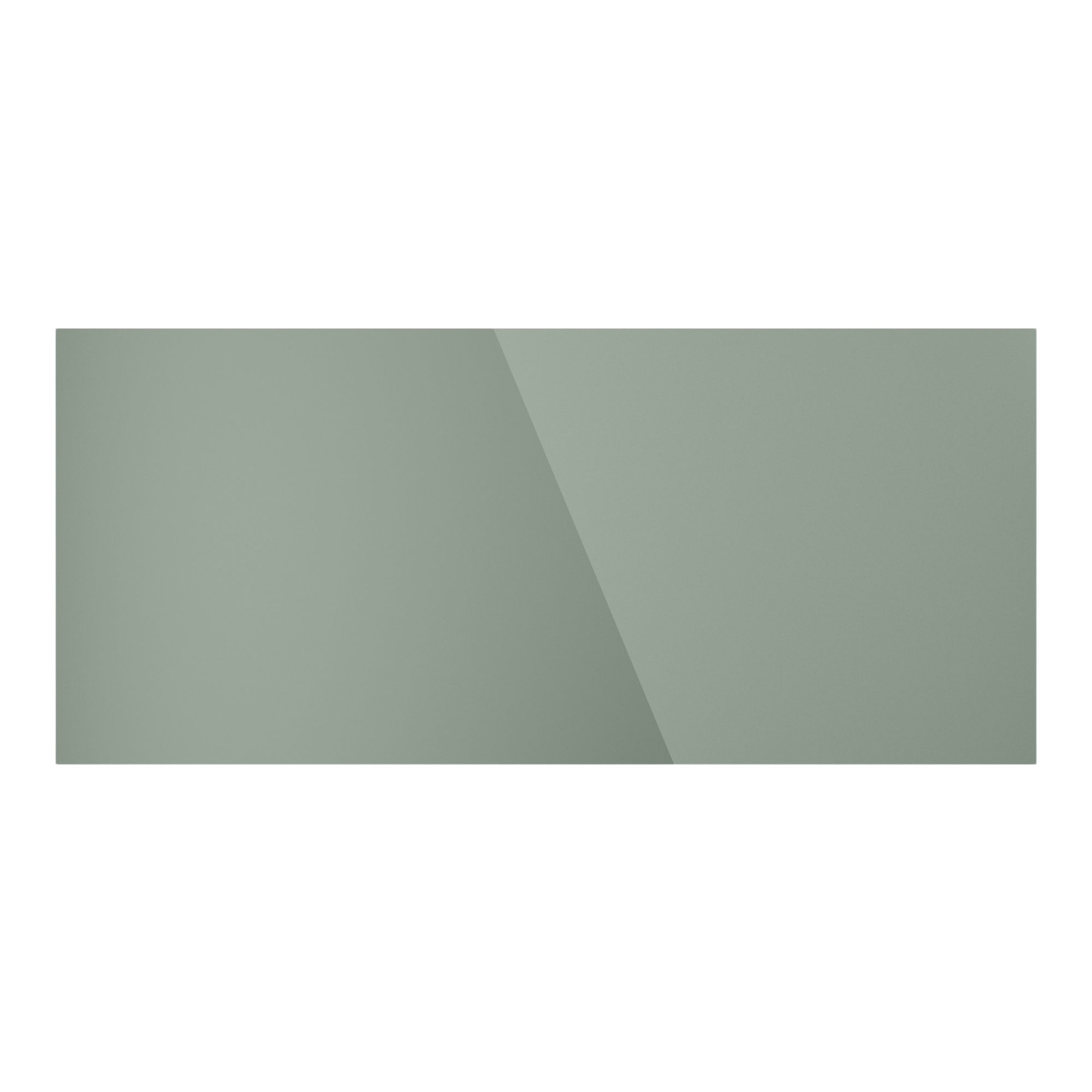 GoodHome Garcinia Gloss reed green Standard Breakfast bar back panel (H ...