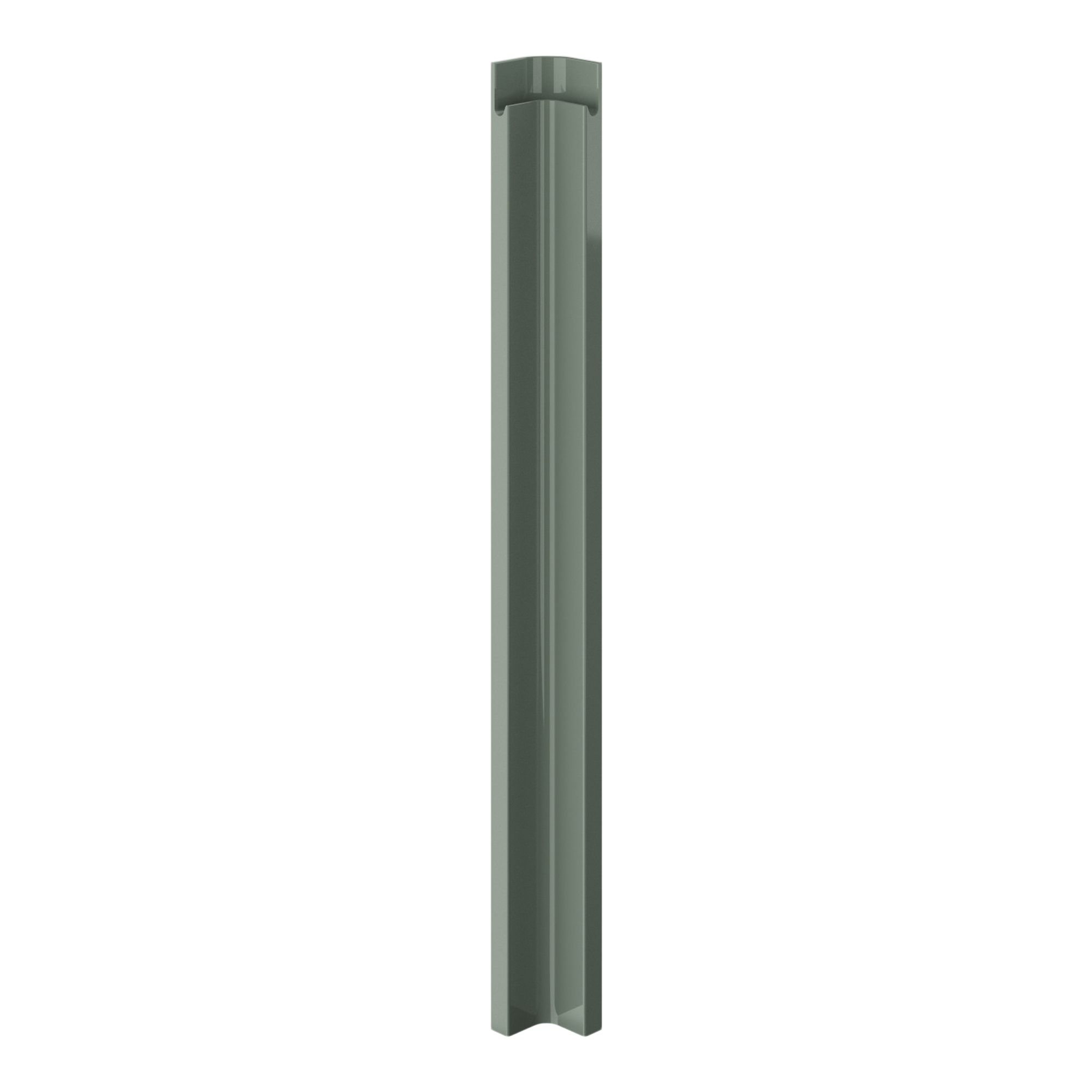 GoodHome Garcinia Gloss reed green Standard Corner post, (W)59mm (H)715mm