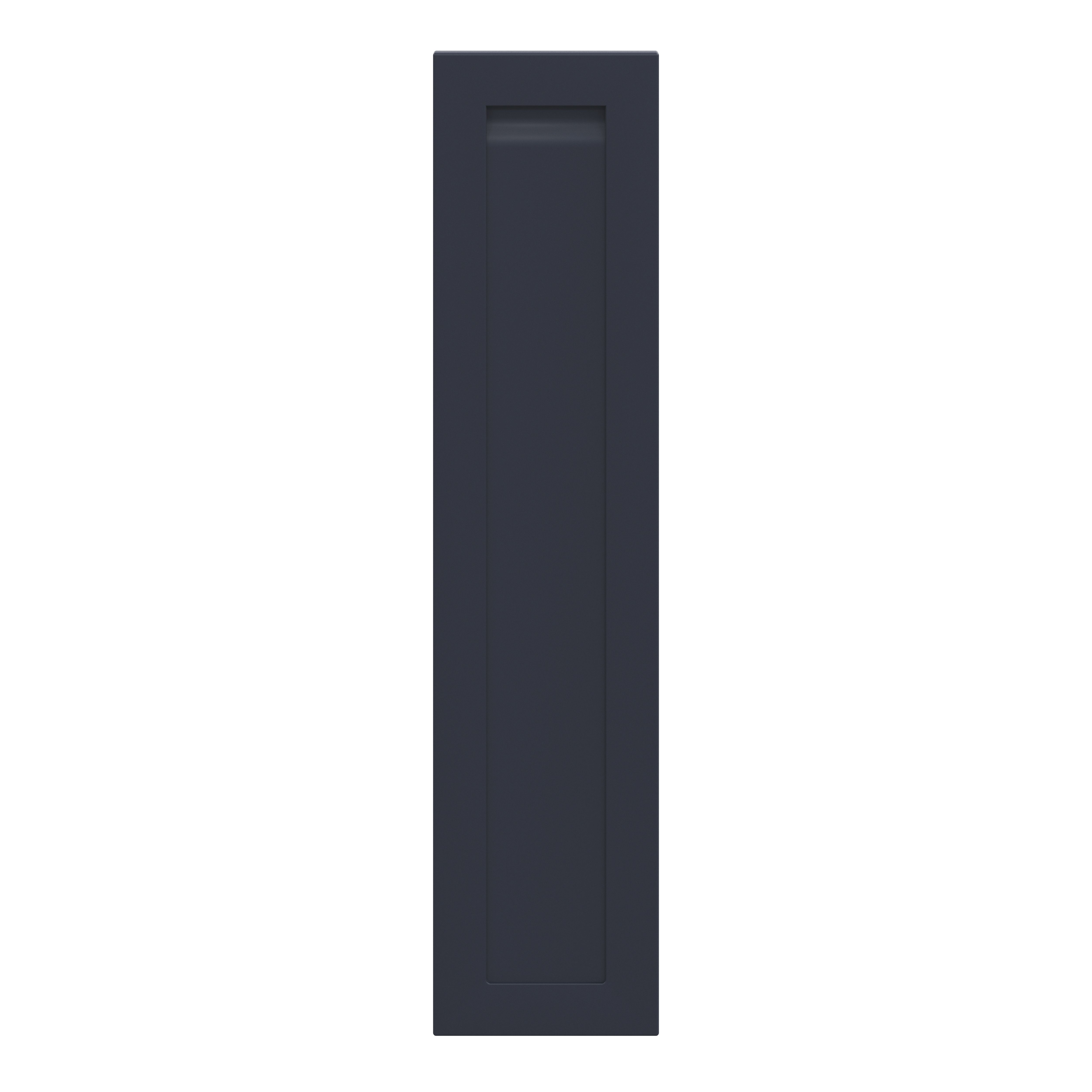 GoodHome Garcinia Integrated handle Matt navy blue Shaker 70:30 Larder ...