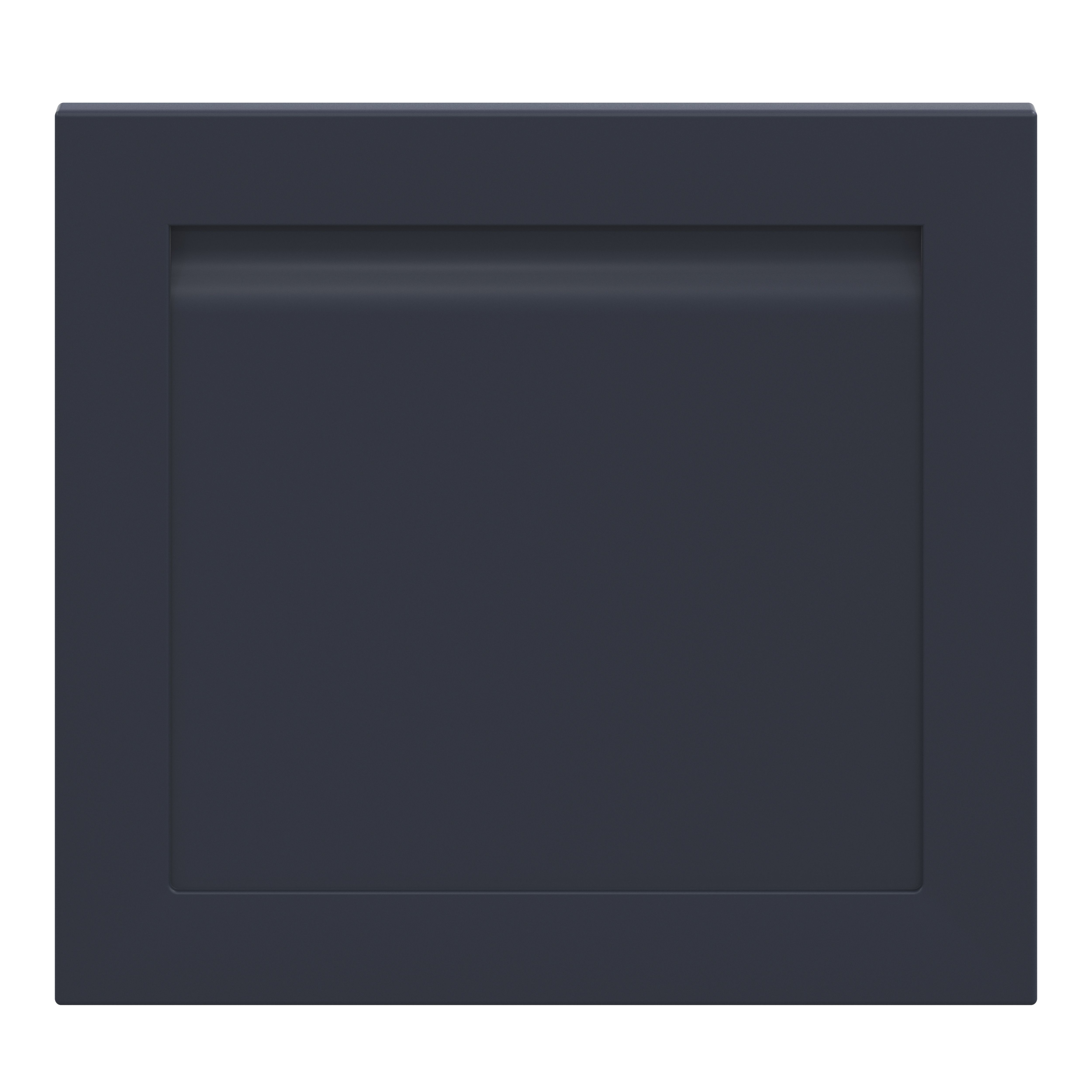 GoodHome Garcinia Integrated handle Matt navy blue Shaker Appliance ...