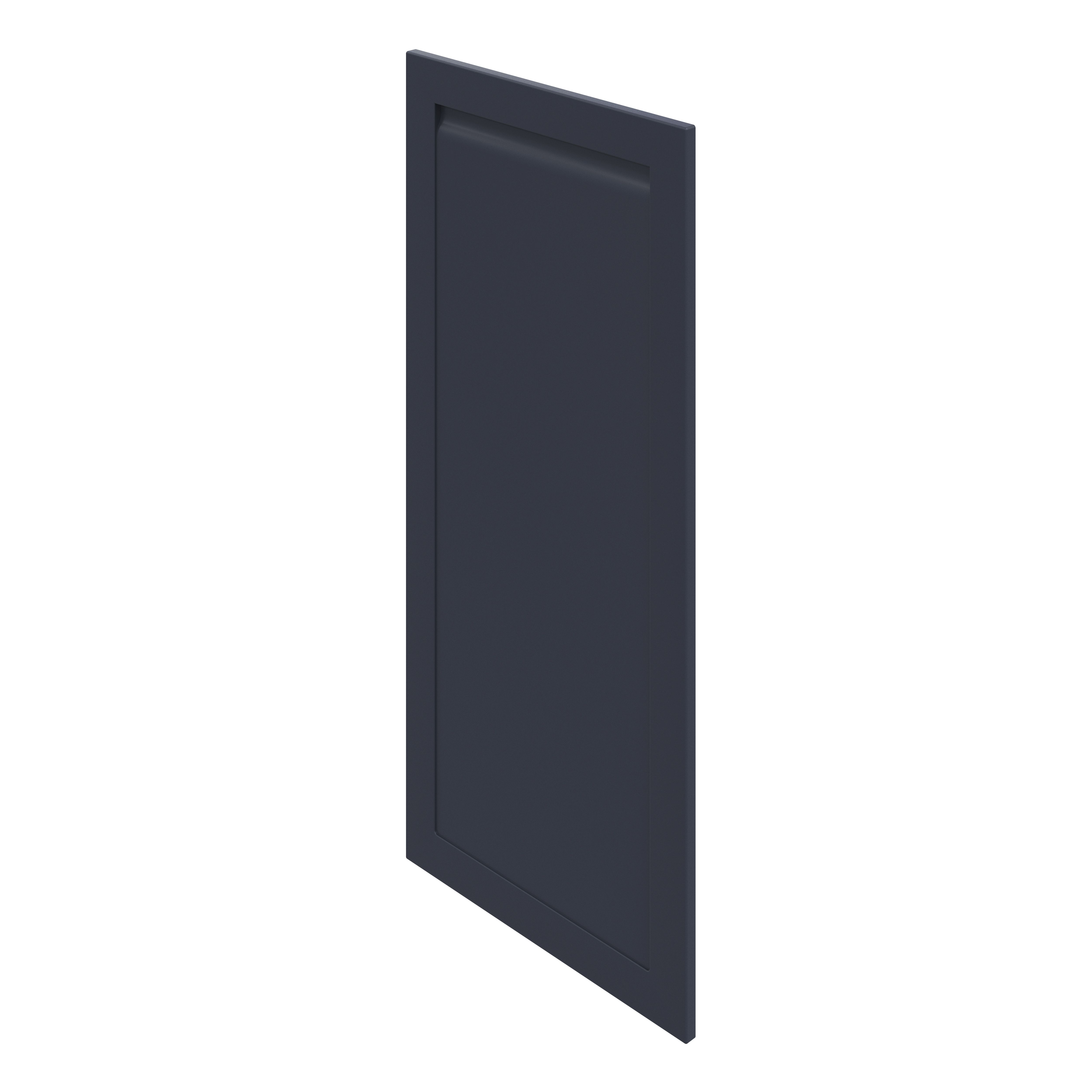 GOODHOME GARCINIA INTEGRATED HANDLE MATT NAVY BLUE SHAKER LARDER/FRIDGE ...