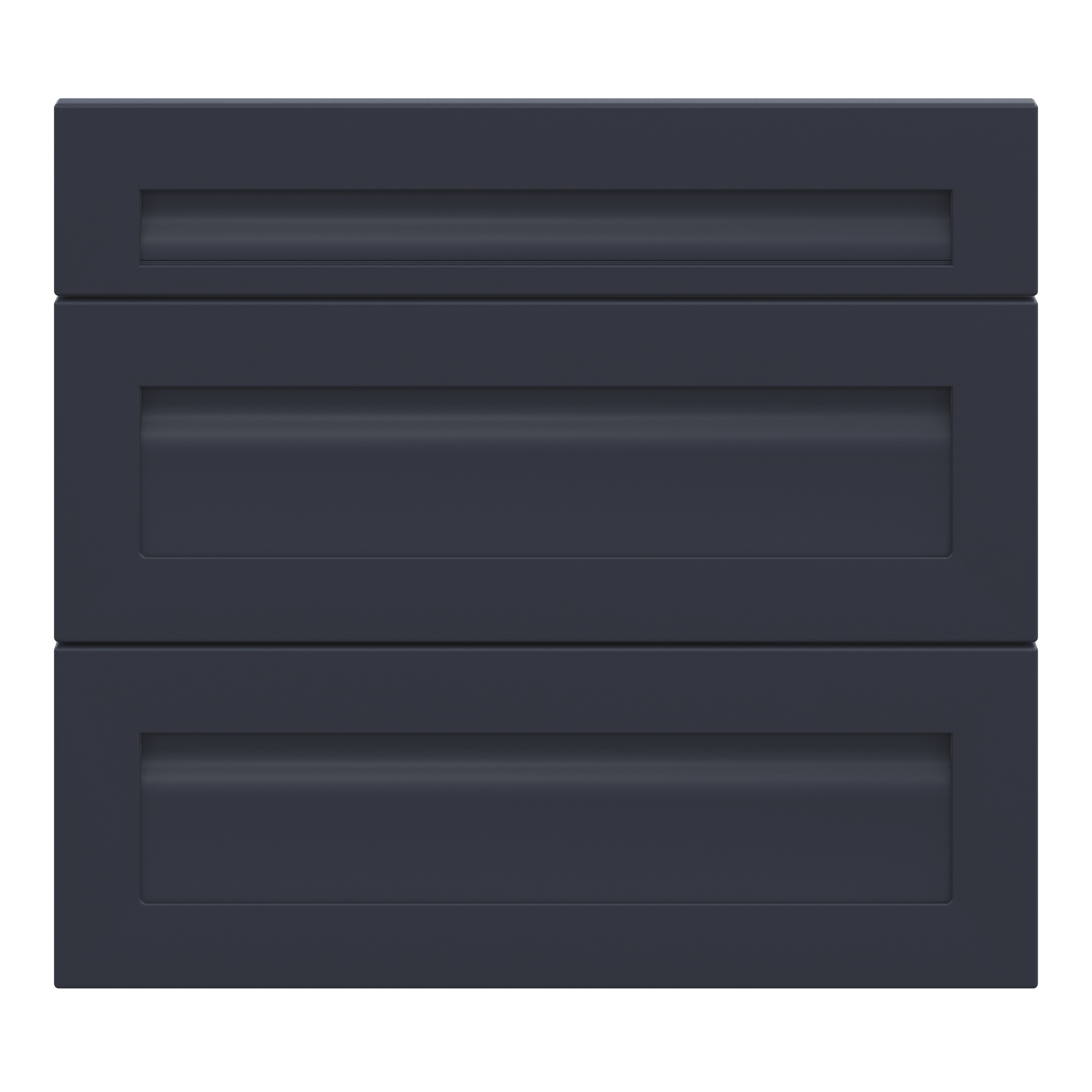 GoodHome Garcinia Matt navy blue Drawer front, Pack of 1 (H)715mm (W ...