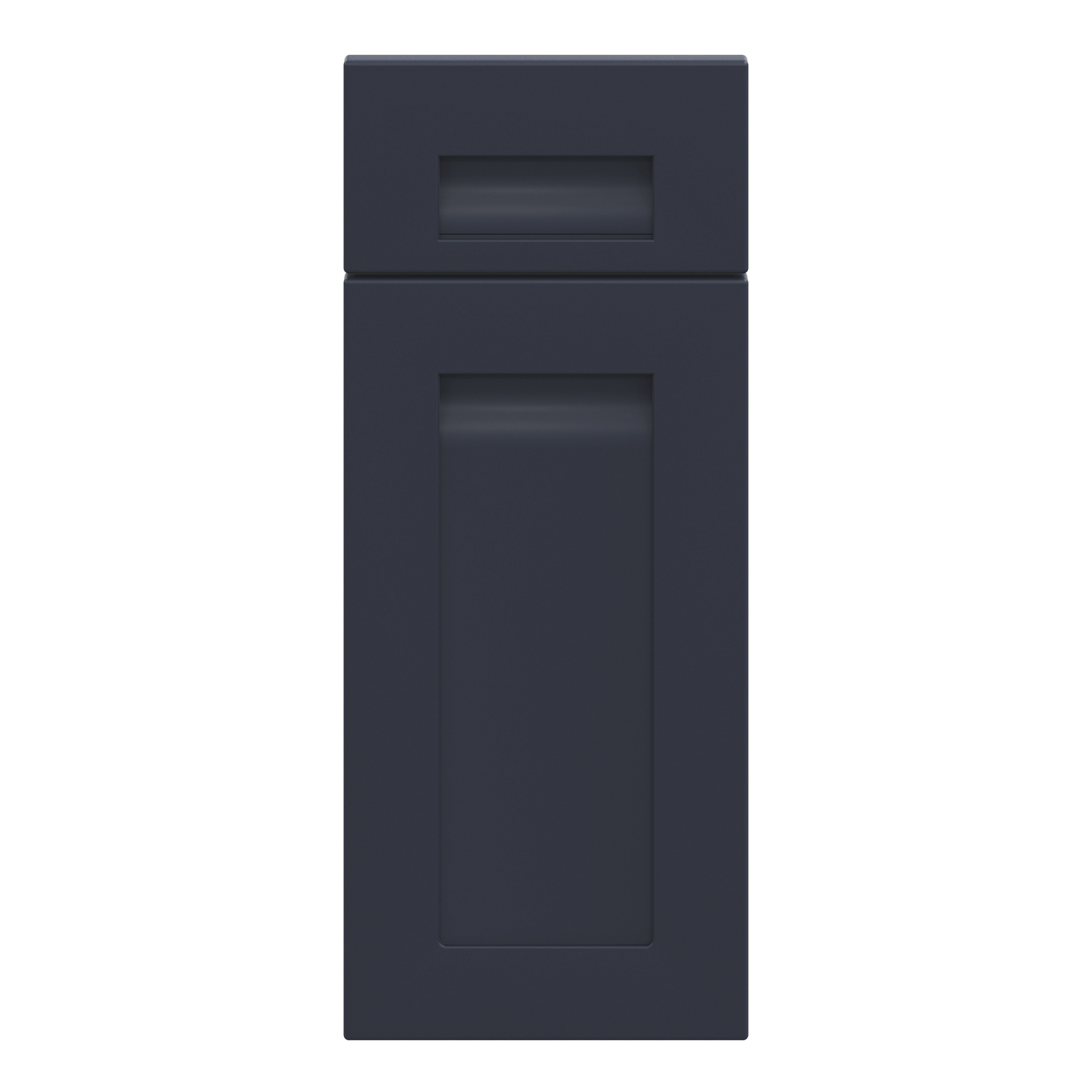 GoodHome Garcinia Matt navy blue Shaker Drawerline door & drawer front ...
