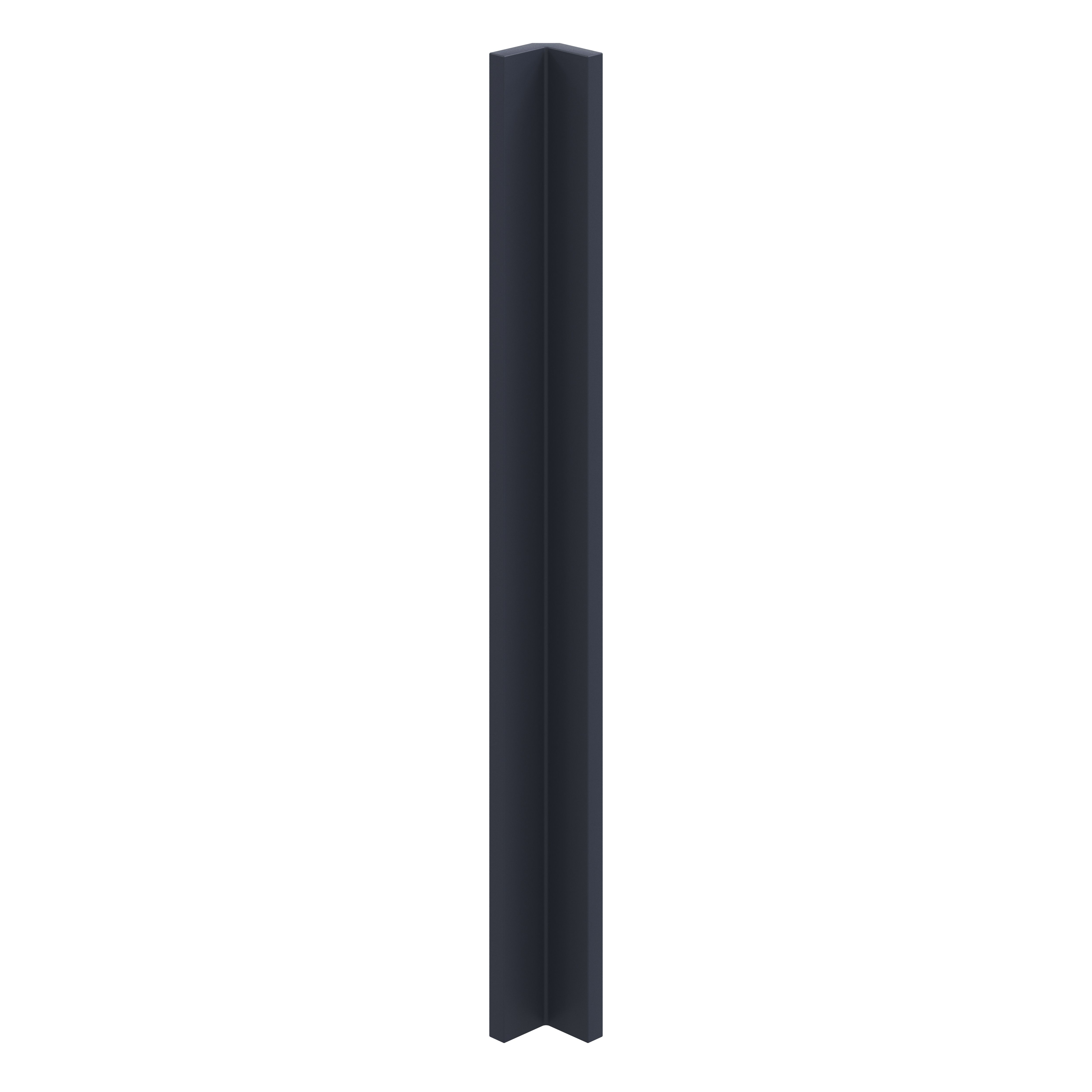 GoodHome Garcinia Matt navy blue Standard Corner post, (W)59mm (L)715mm