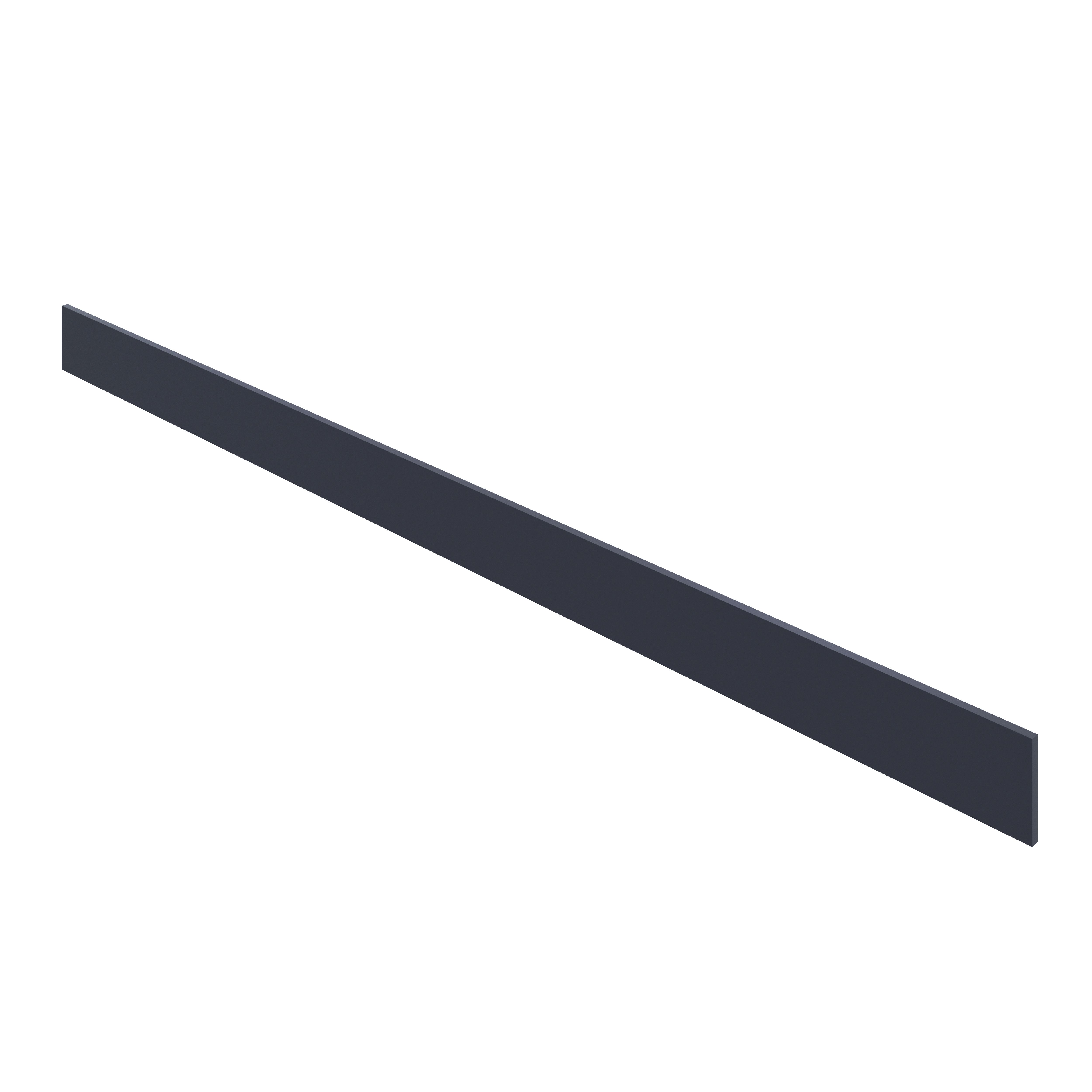 GoodHome Garcinia Navy blue Square edge Plinth, (L)2400mm