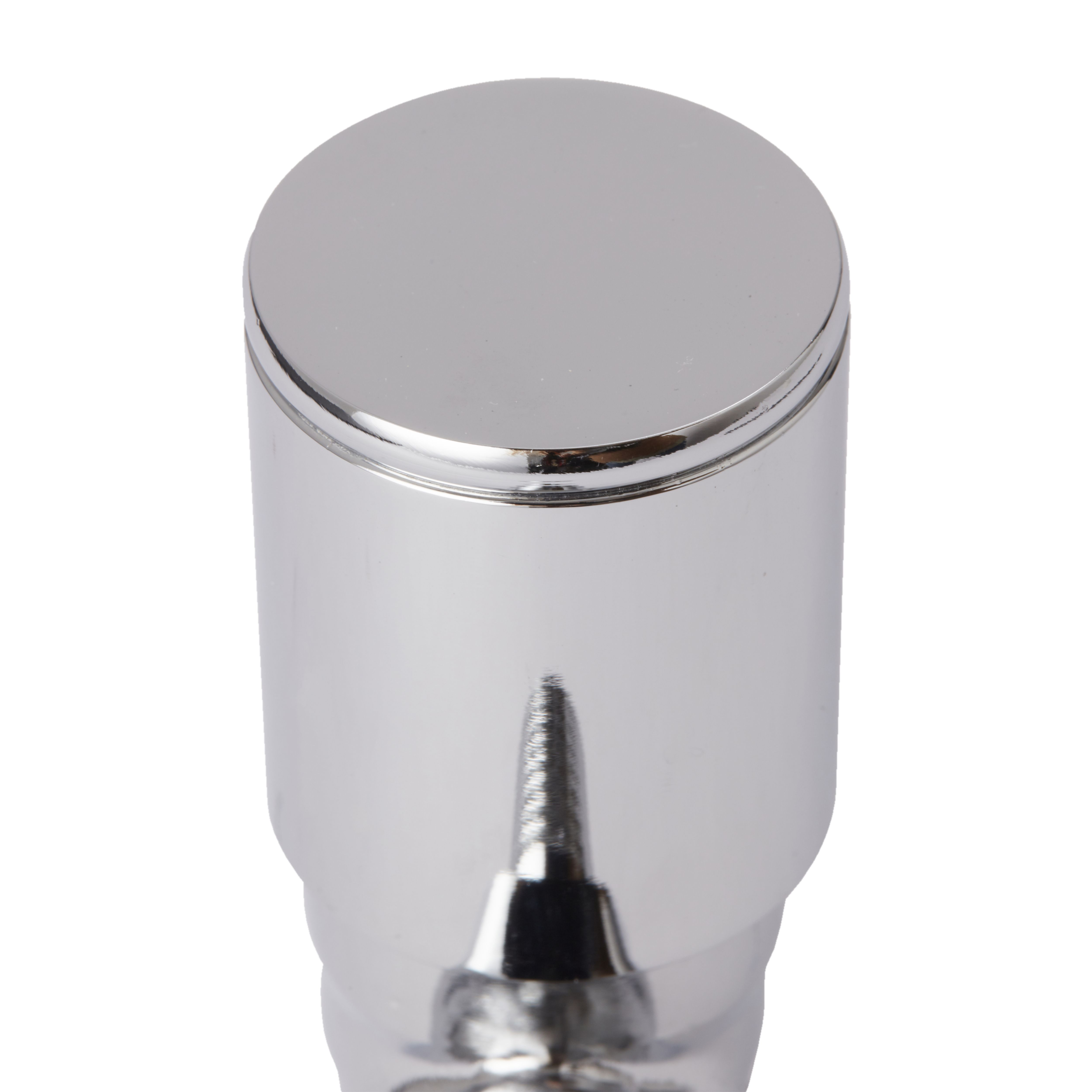 GoodHome Gloss chrome effect Straight Manual Radiator valve ...