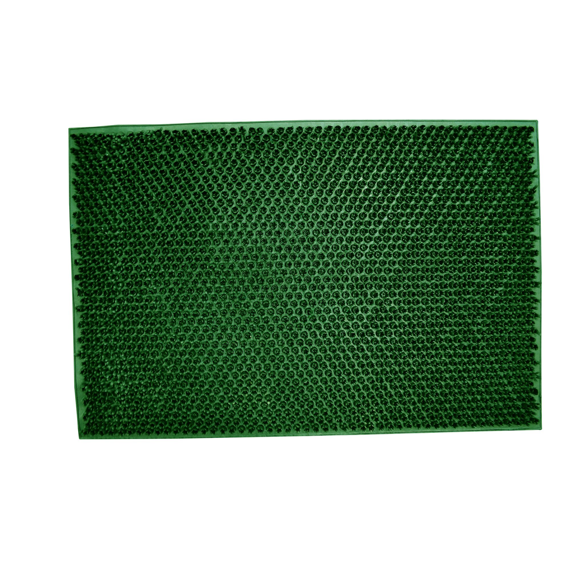 GoodHome Guadalc Green Artificial grass Scraper mat, 40cm x 60cm | DIY ...