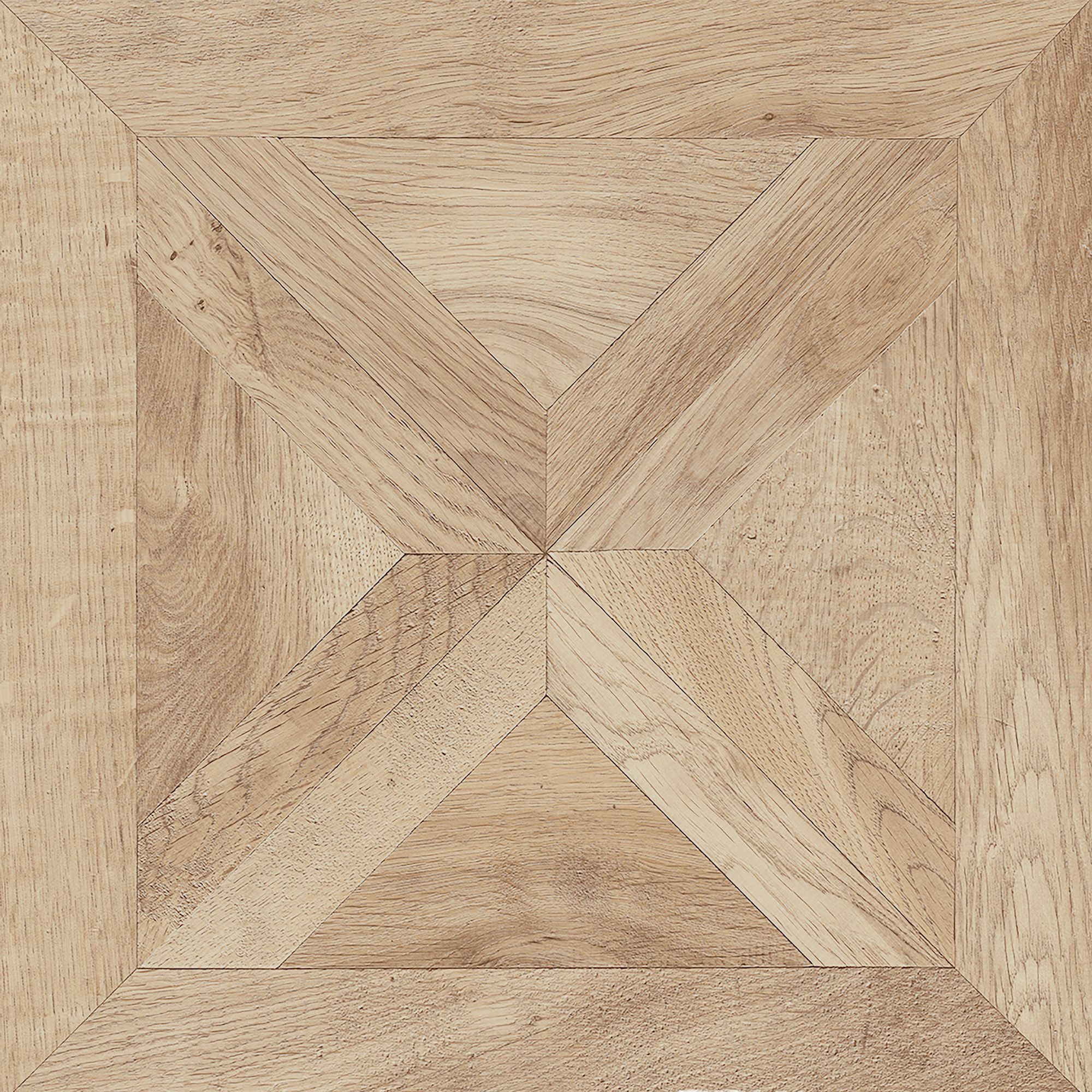 GoodHome Hackney Marquetry Natural oak effect Embossed Laminate ...