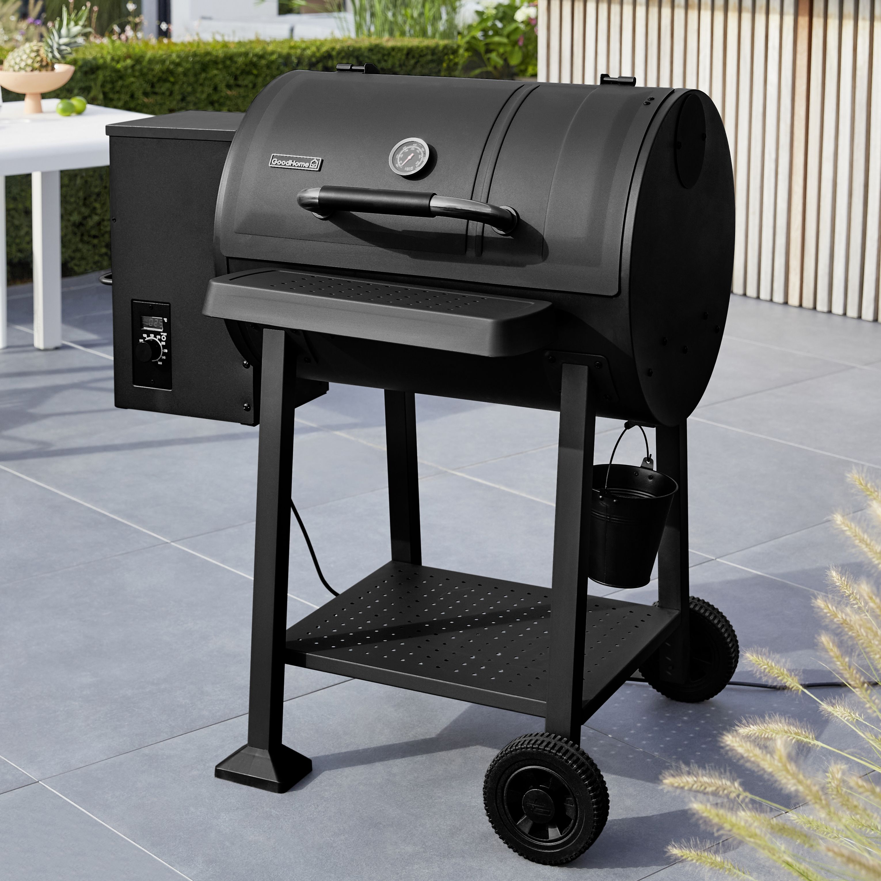 GoodHome Halifax Black Wood pellet grill
