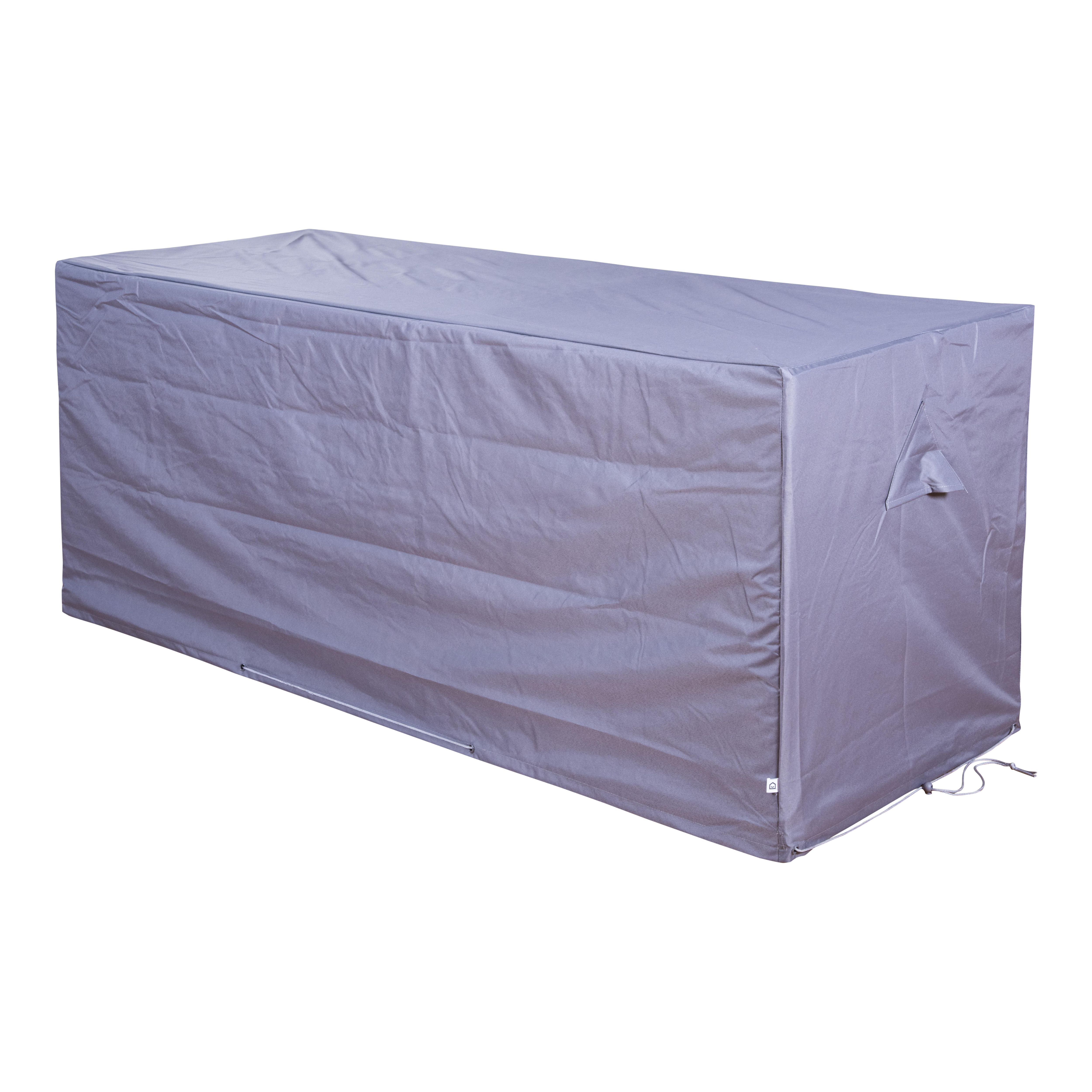 GoodHome Hamilton Grey Rectangular Dining set cover 80cm(H) 73cm(W) 112cm (L) | DIY at B&Q