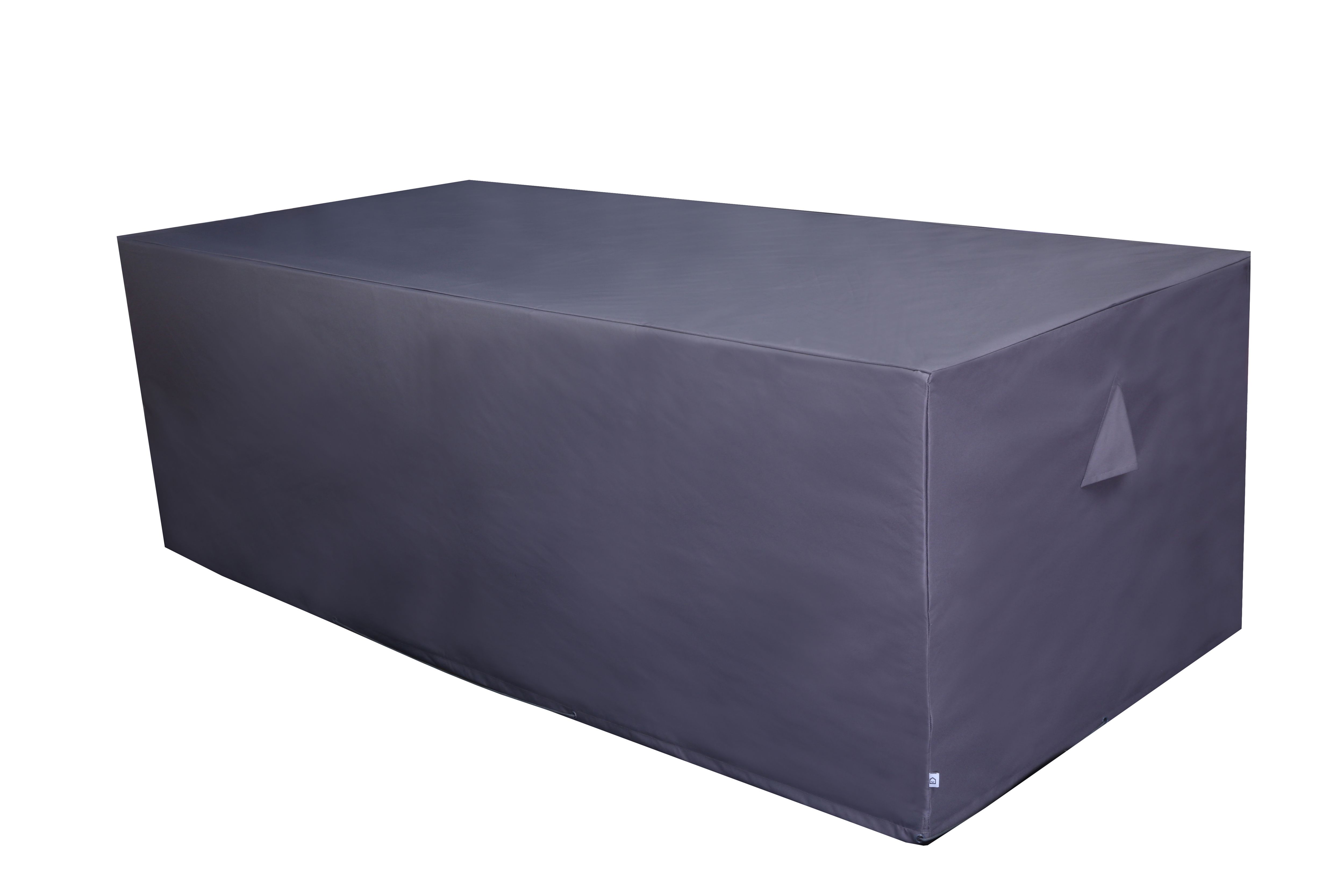 GoodHome Hamilton Steel grey Rectangular Dining table cover 75cm(H ...