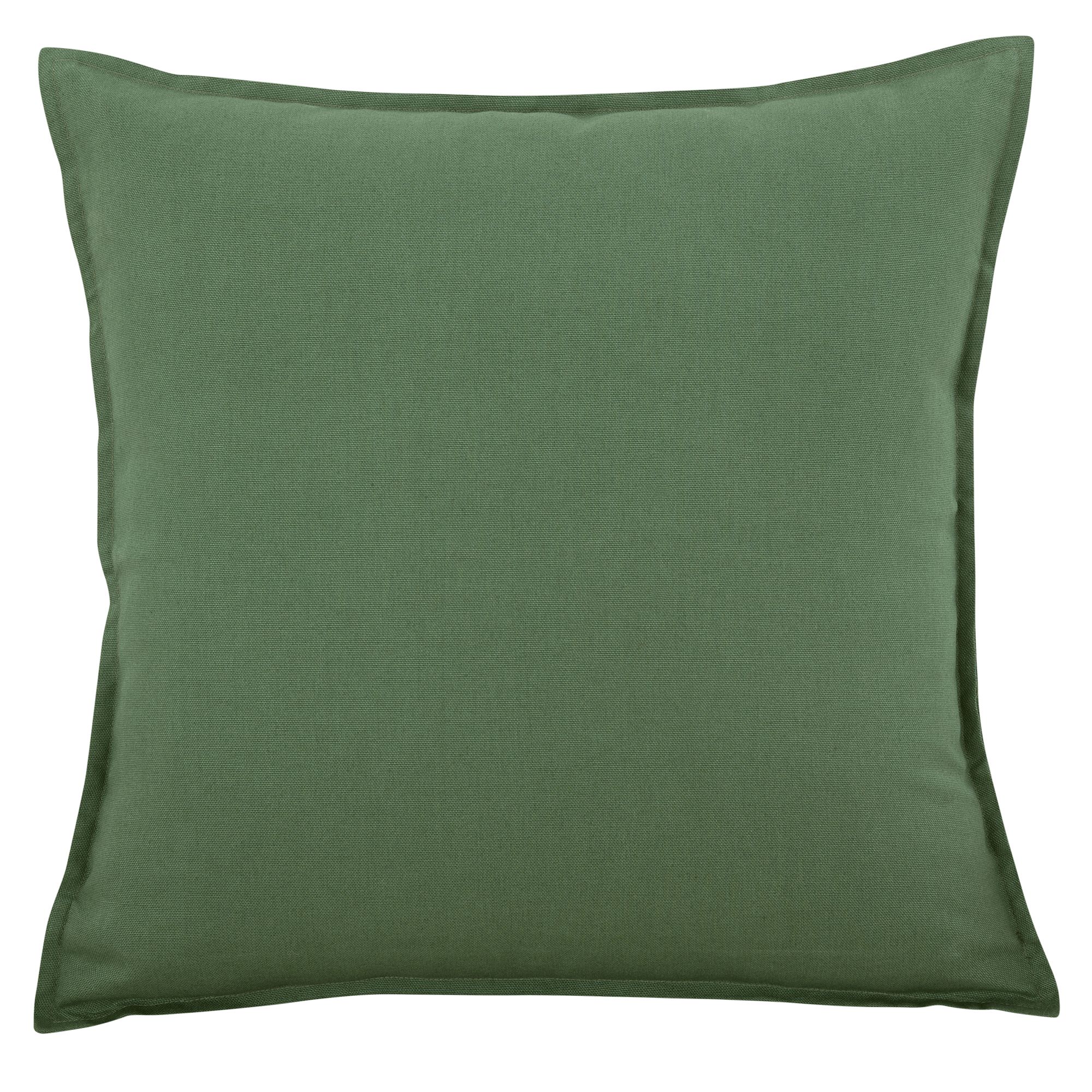 Buy GoodHome Hiva Green Plain Indoor Cushion (L)45cm x (W)45cm | DIY at B&Q