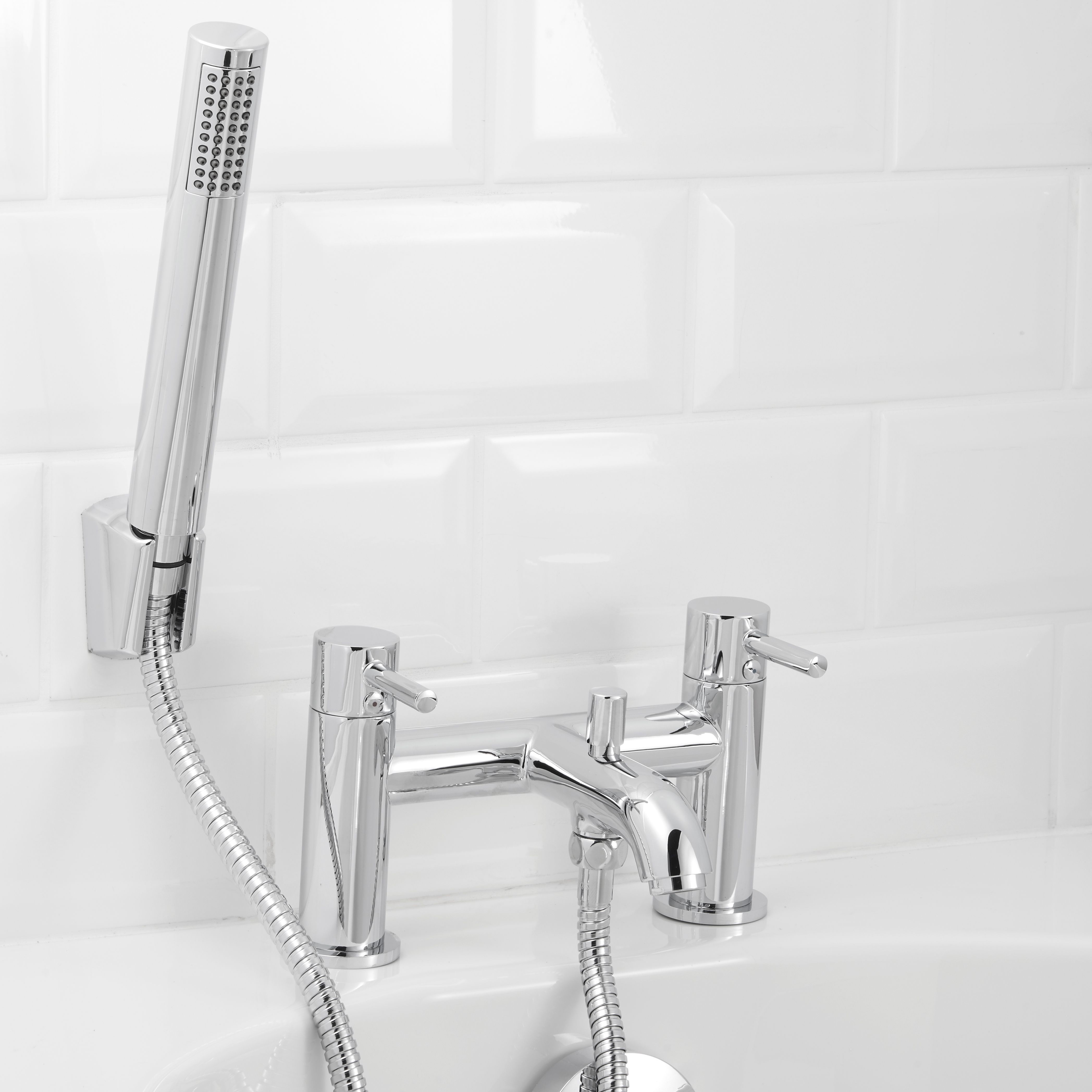 GoodHome Hoffell 2 Tap-hole Shower mixer Tap