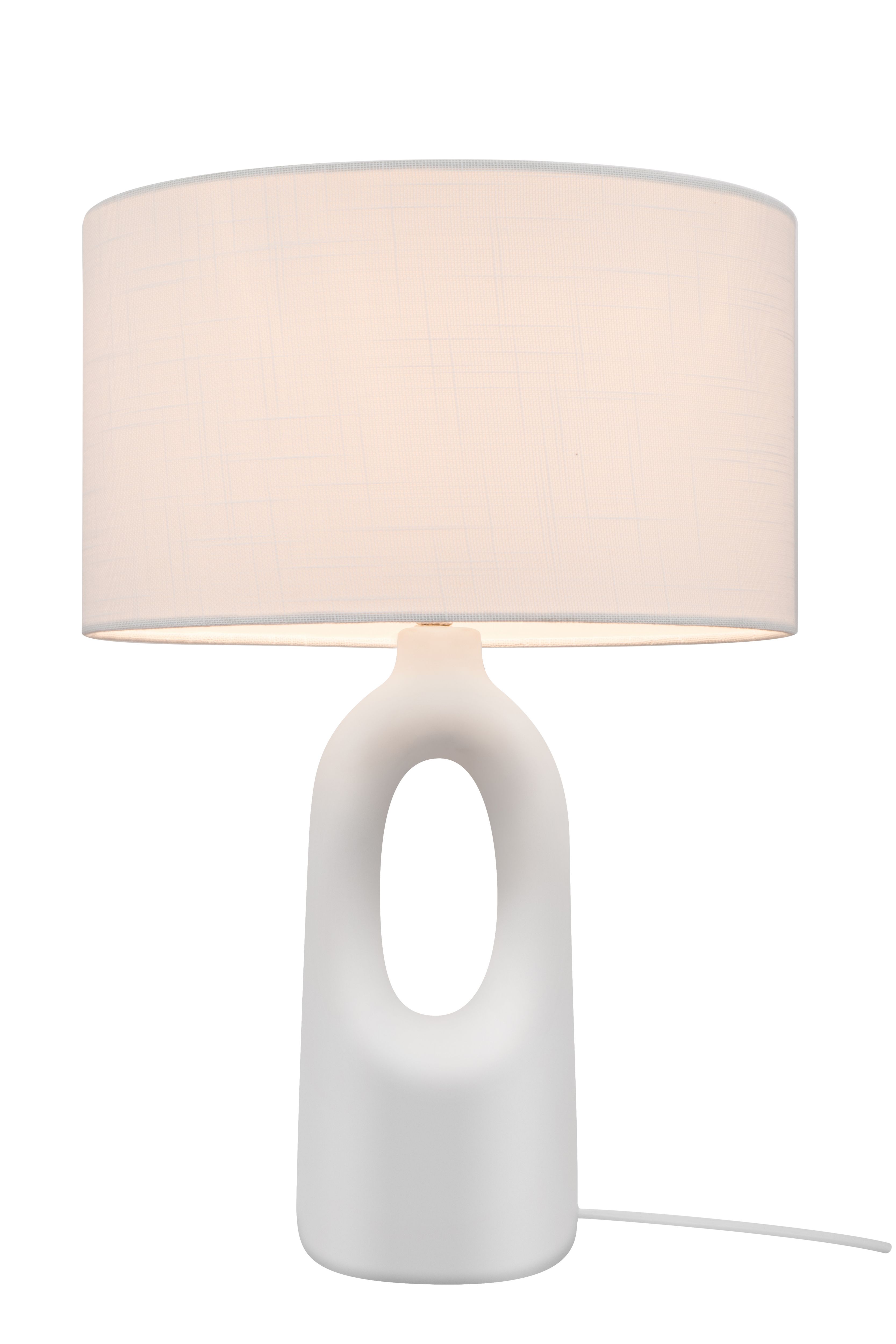 GoodHome Horley Cream Straight Table lamp | DIY at B&Q