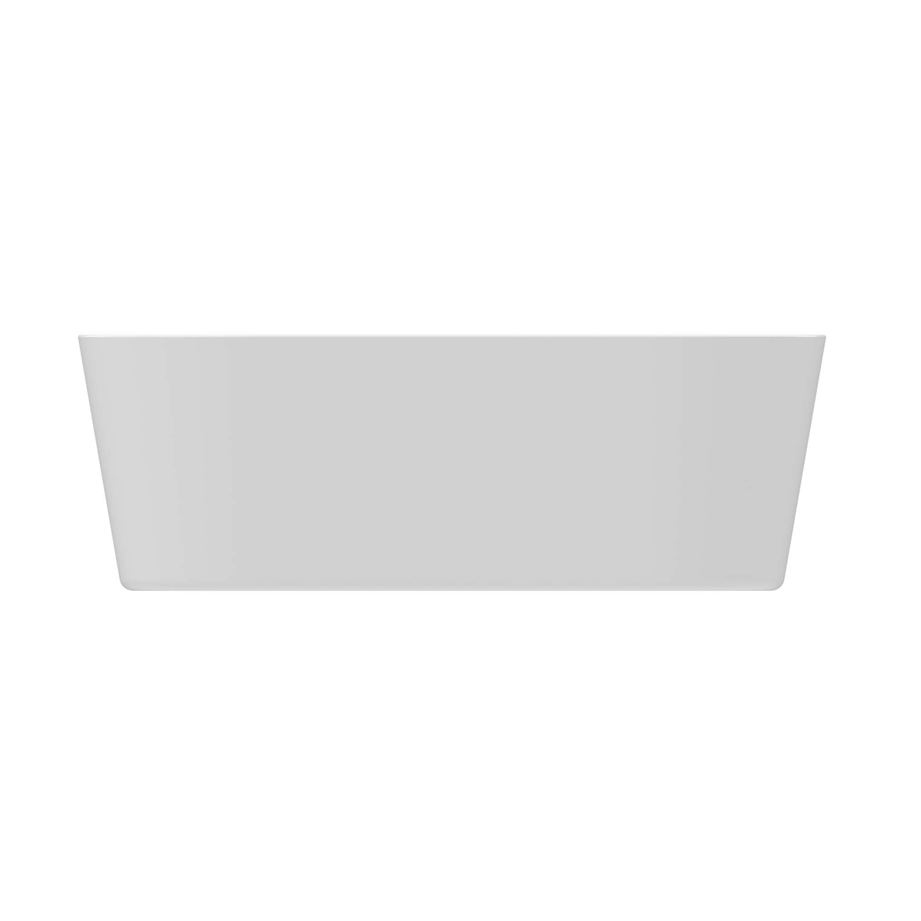 GoodHome Huron Gloss White Acrylic Single-ended Oval Freestanding Bath ...
