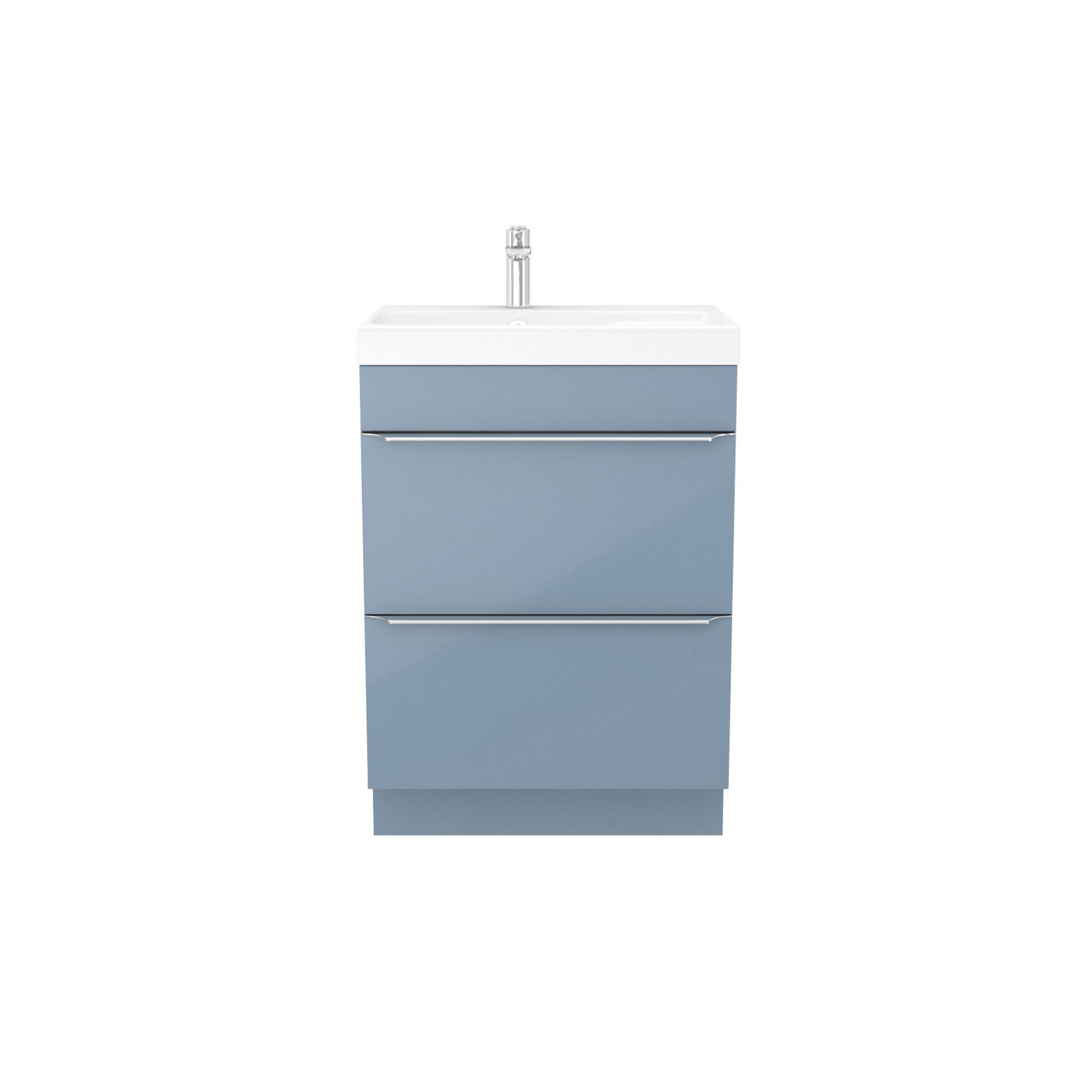 GoodHome Imandra Blue Freestanding Vanity unit & basin set (W)604mm