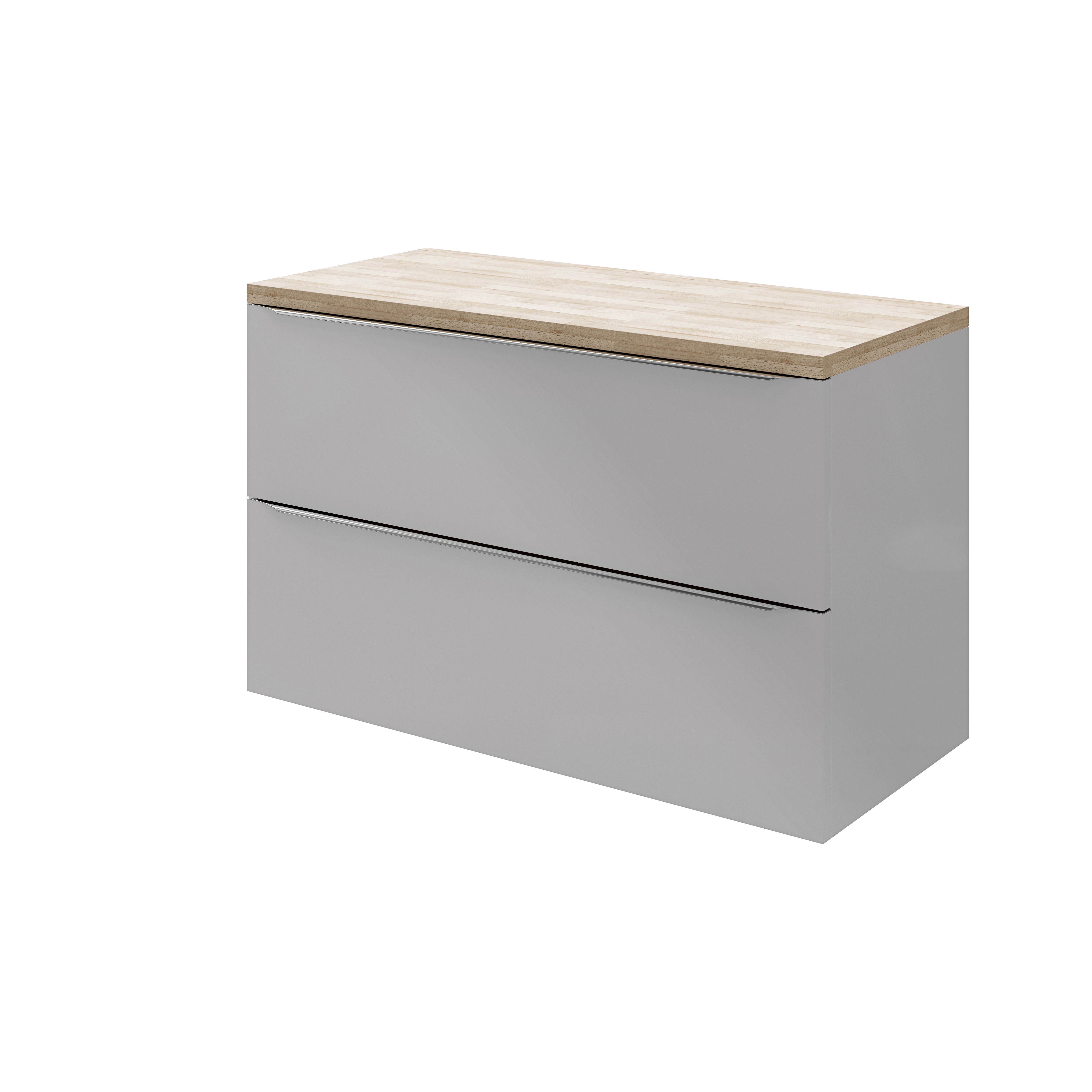 GoodHome Imandra Gloss Grey Wall-mounted Bathroom Vanity unit (H) 600mm ...