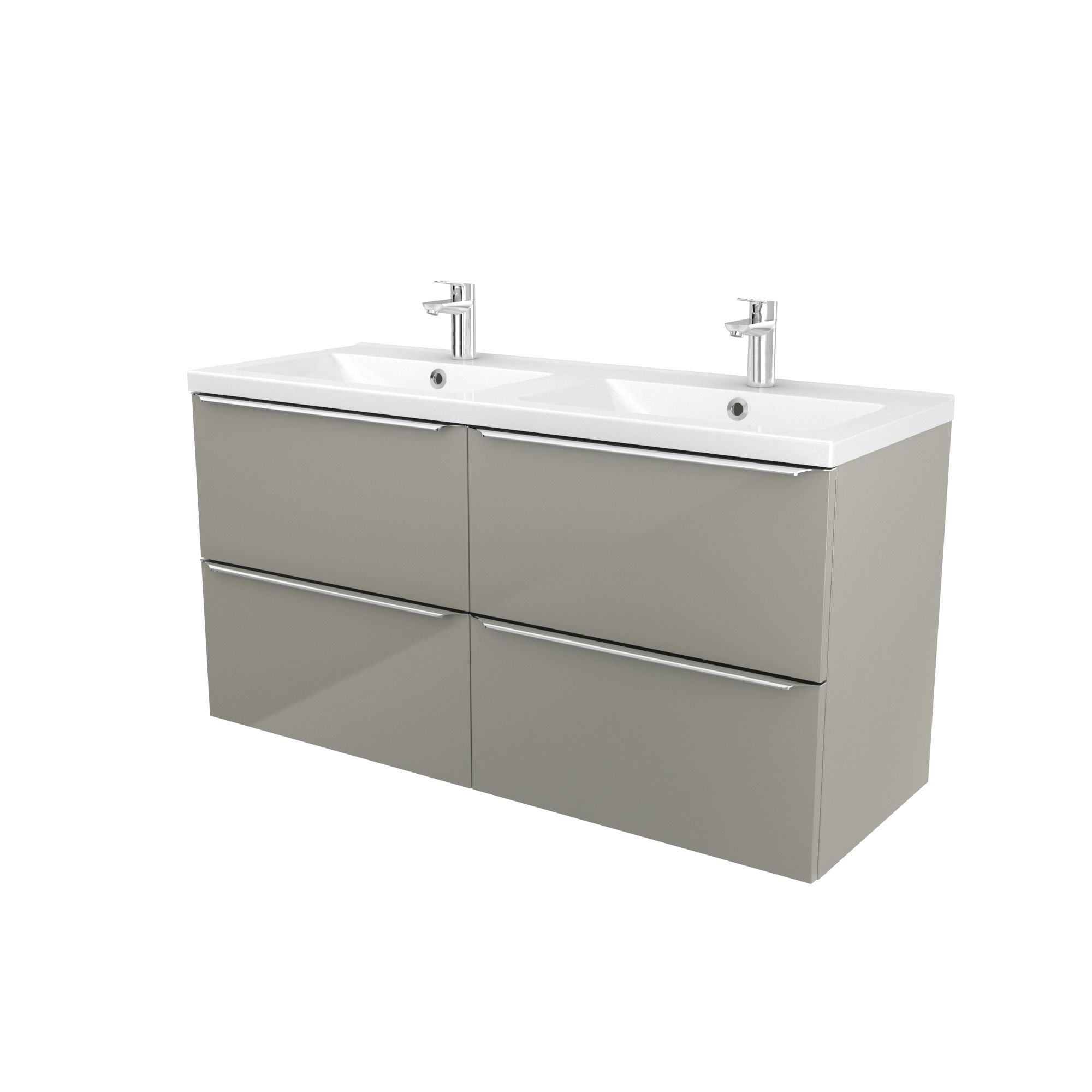 GoodHome Imandra Taupe Vanity unit & basin set (W)1204mm | DIY at B&Q