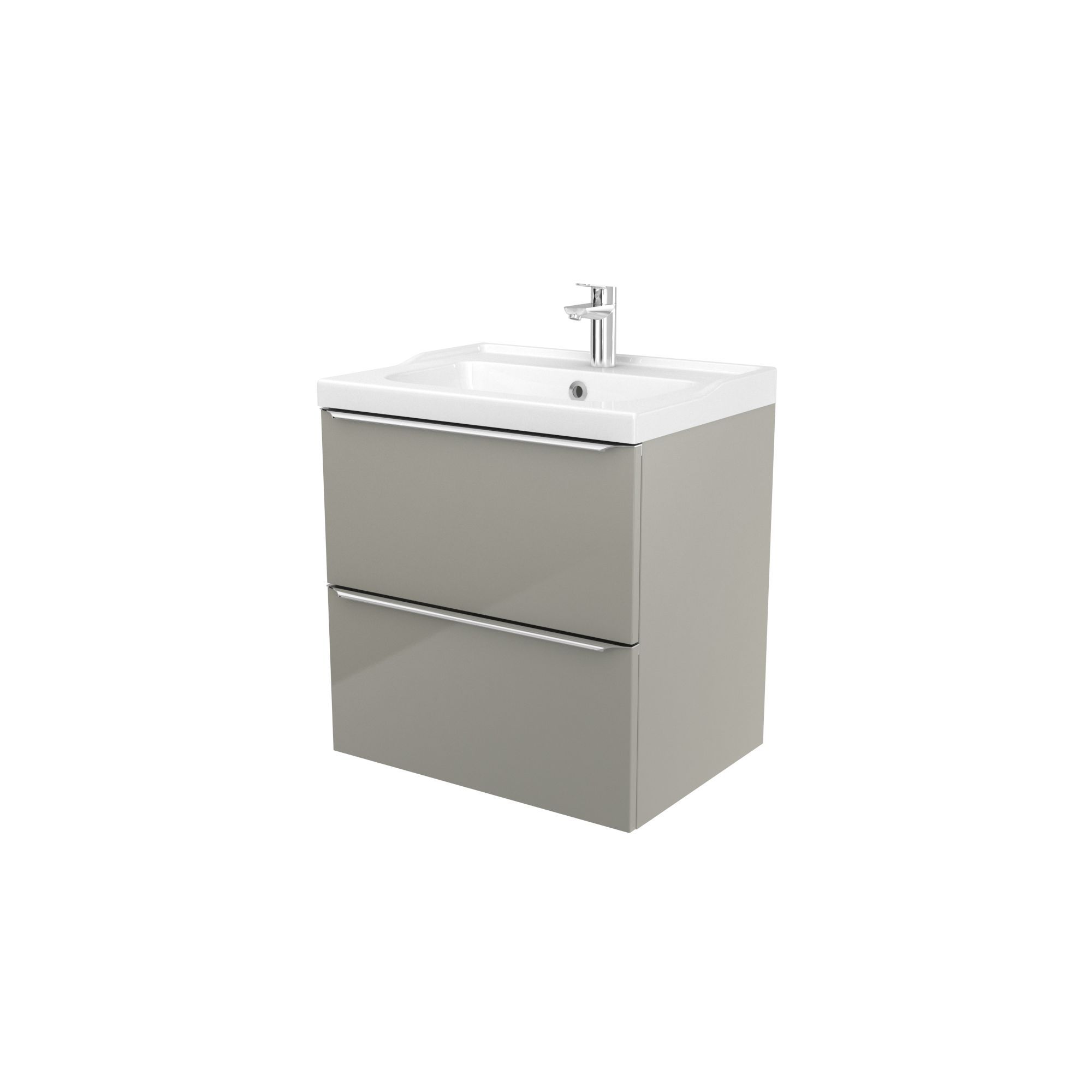 GoodHome Imandra Taupe Vanity unit & basin set (W)604mm | DIY at B&Q