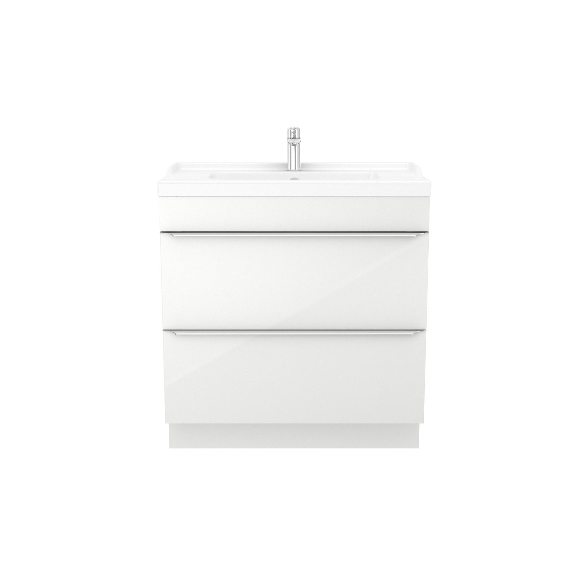 GoodHome Imandra White Freestanding Vanity unit & basin set - Includes ...