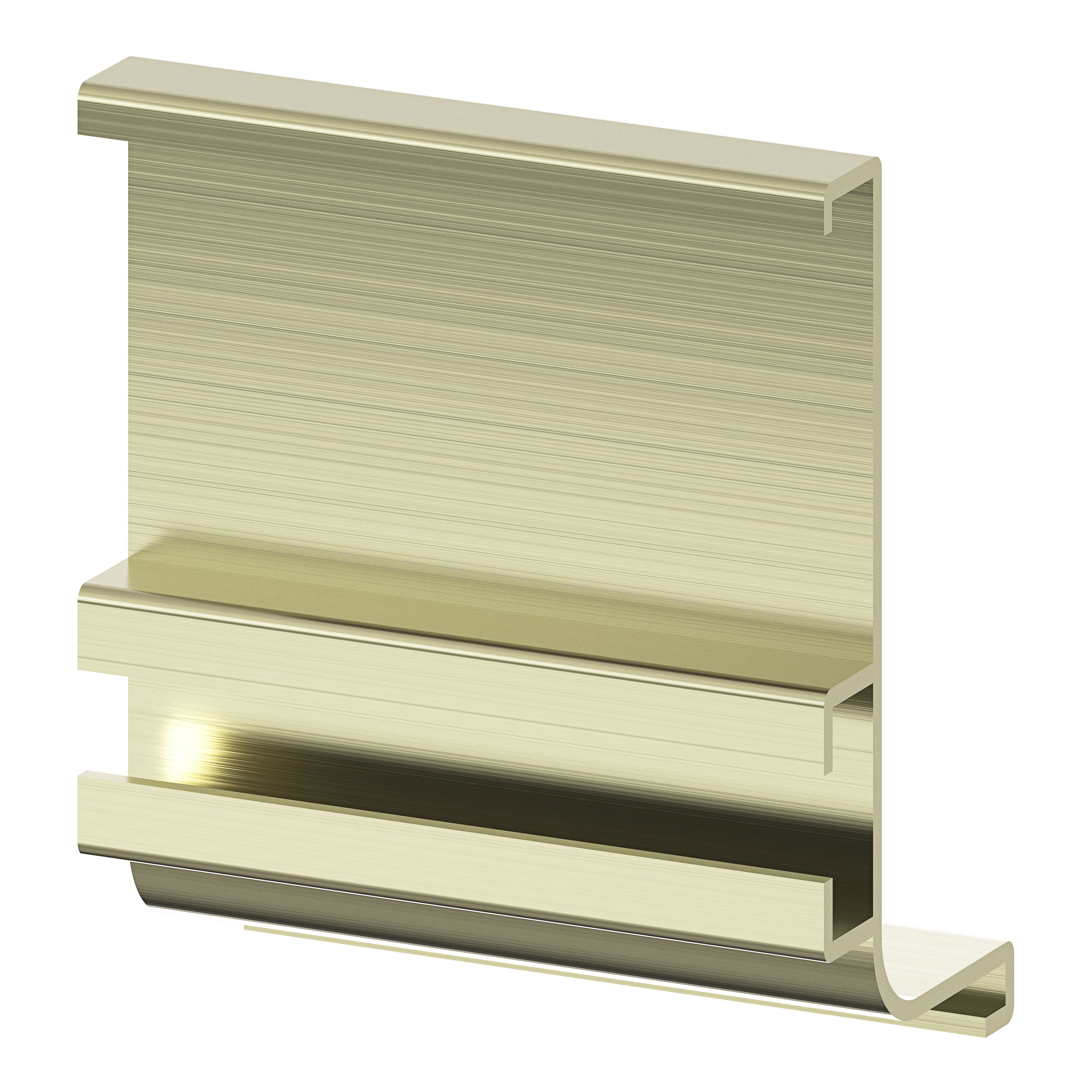 GoodHome Innovo Satin Brushed brass effect Under worktop rail