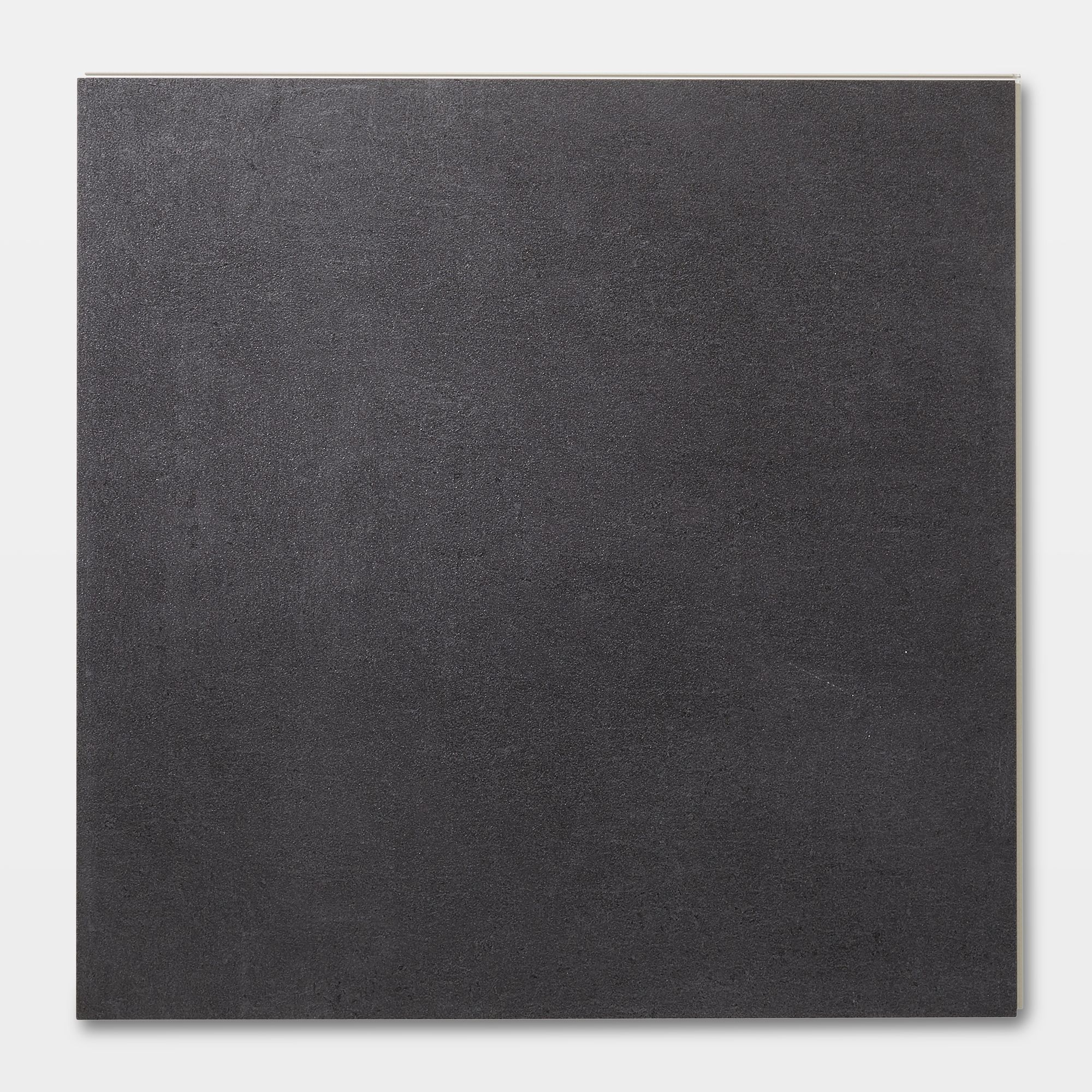 GoodHome Jazy Black Slate Stone tile effect Textured Click vinyl Tile