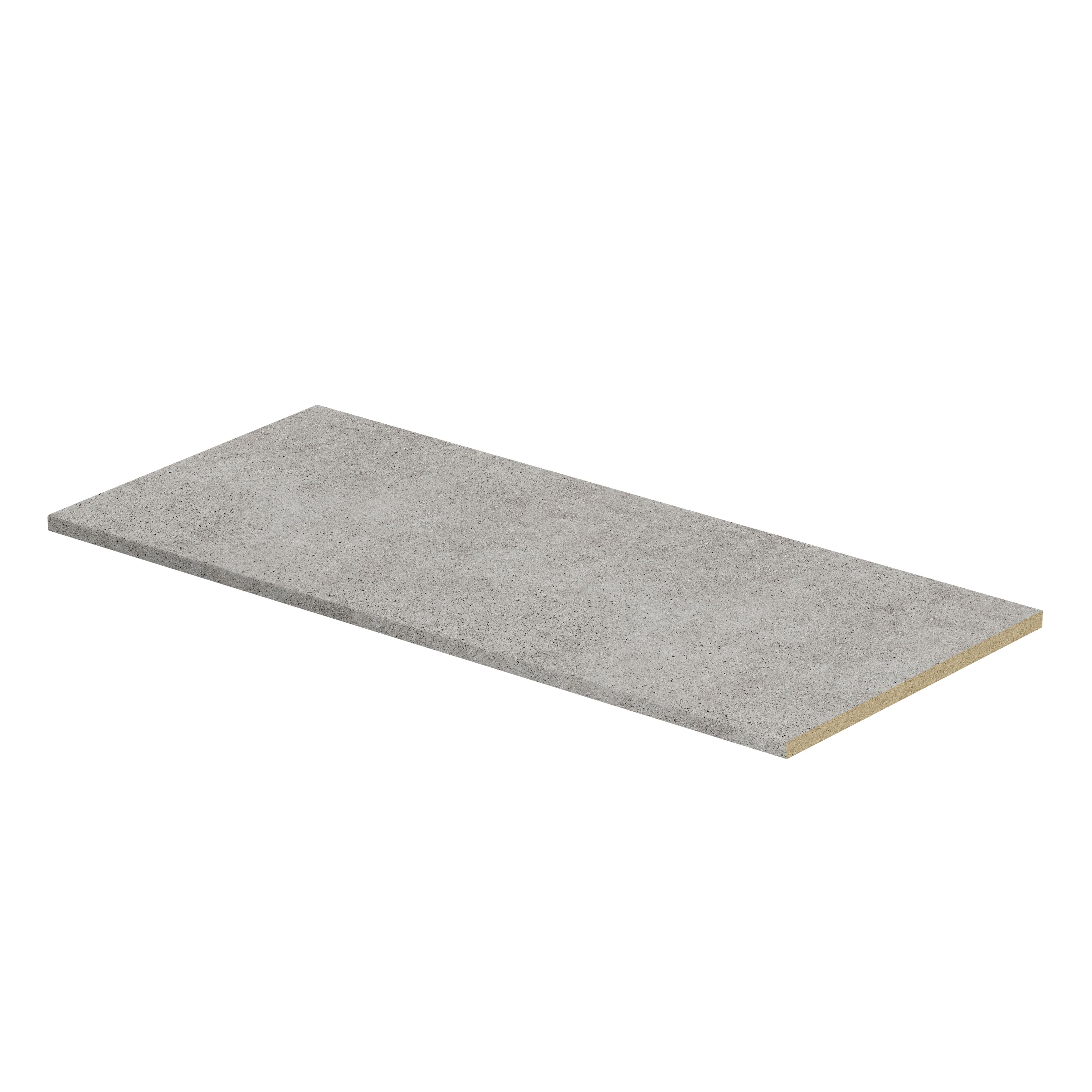 GoodHome Kabsa Gloss Grey Terrazzo effect Laminate Post-formed edge ...