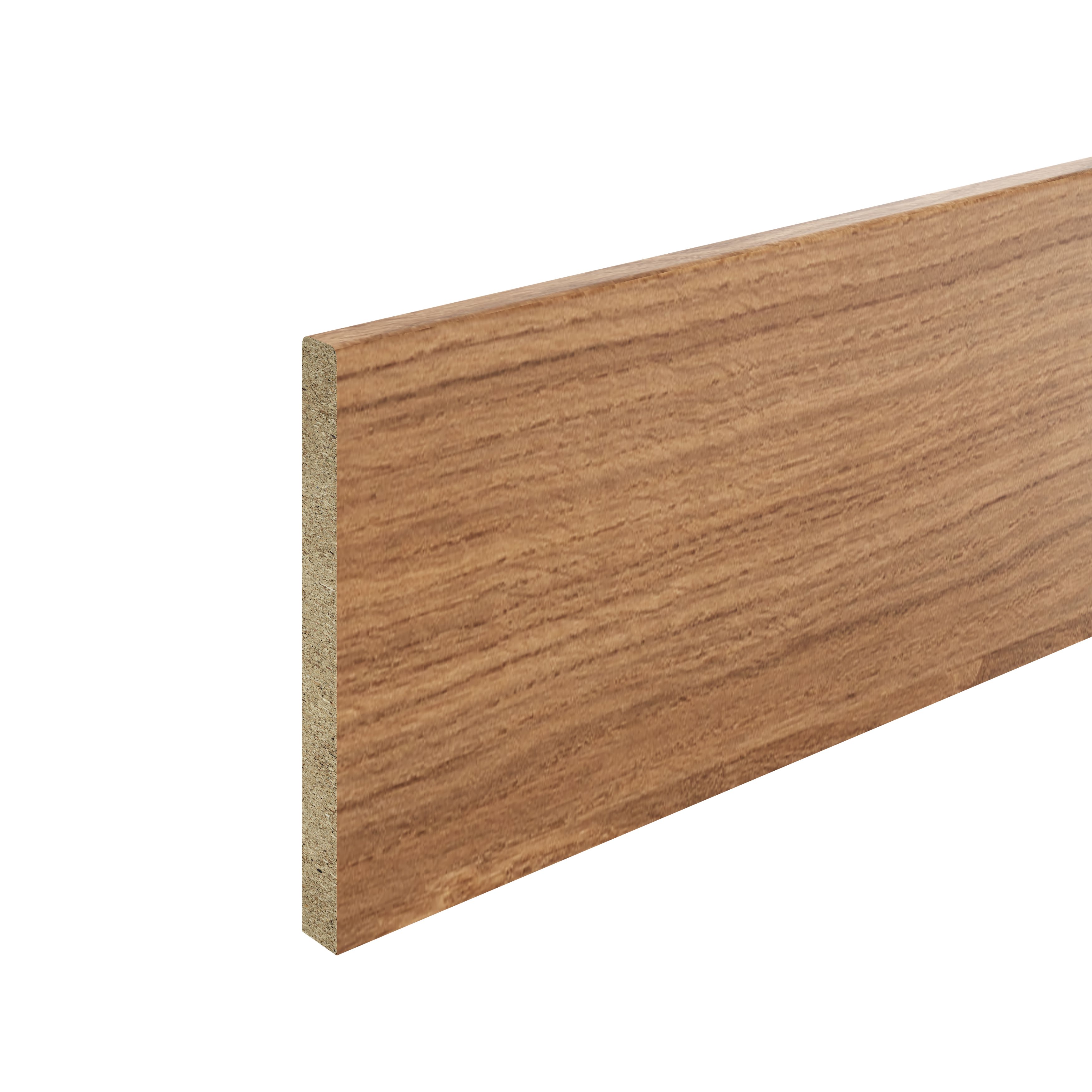 GoodHome Kabsa Matt Warm Oak effect Laminate Kitchen Upstand (L)3000mm