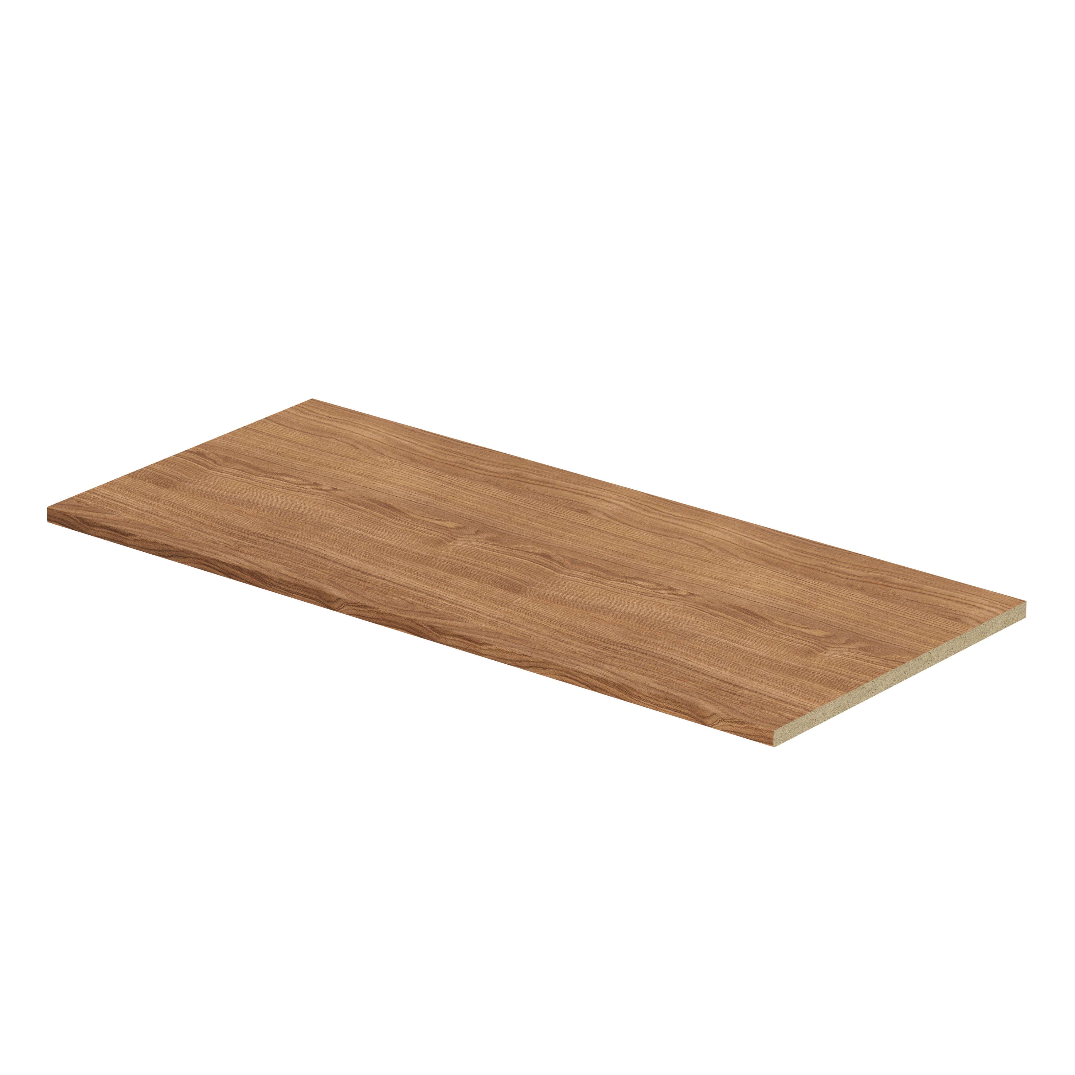 GoodHome Kabsa Warm Oak effect Laminate Post-formed edge Kitchen ...