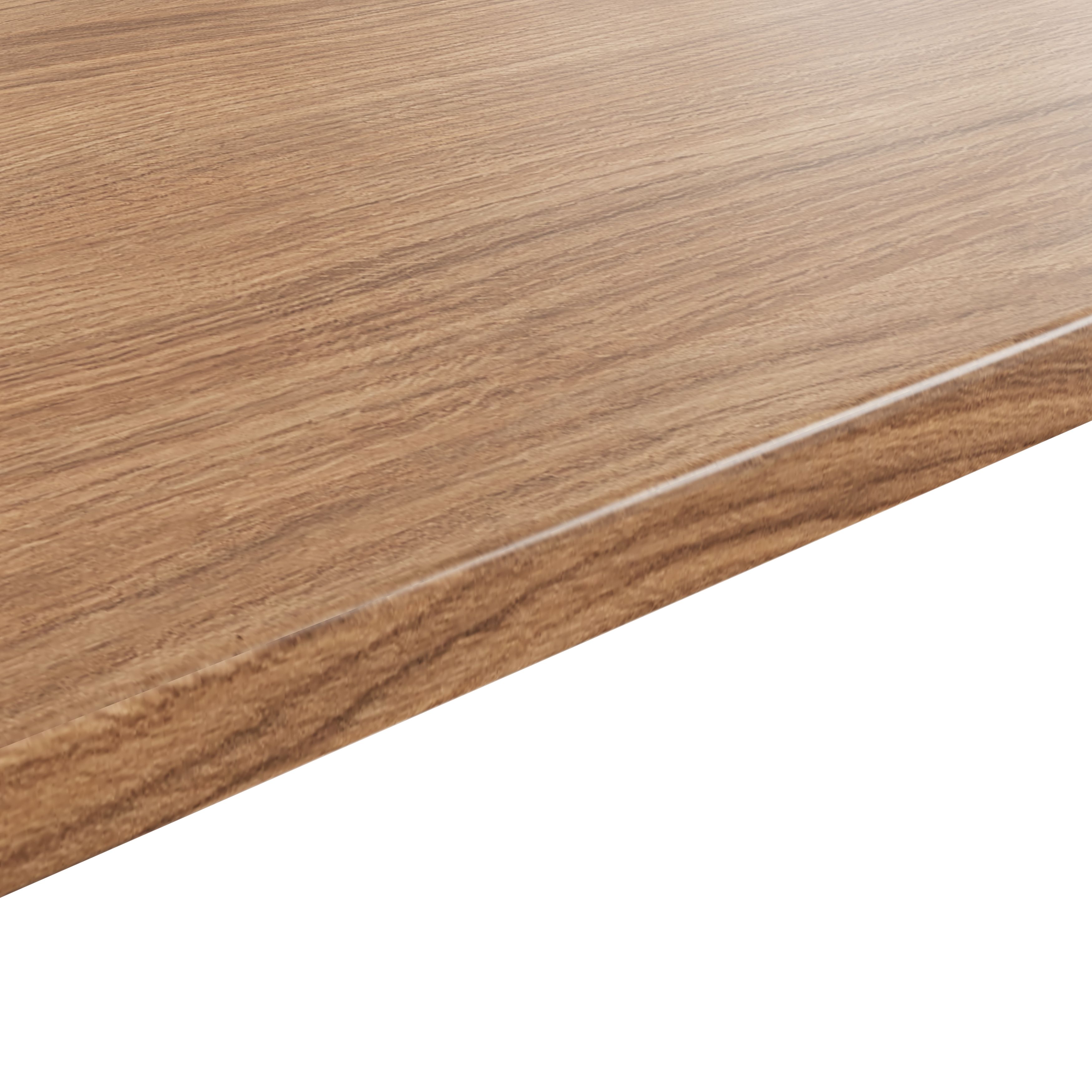 GoodHome Kabsa Warm Oak effect Laminate Post-formed edge Kitchen ...