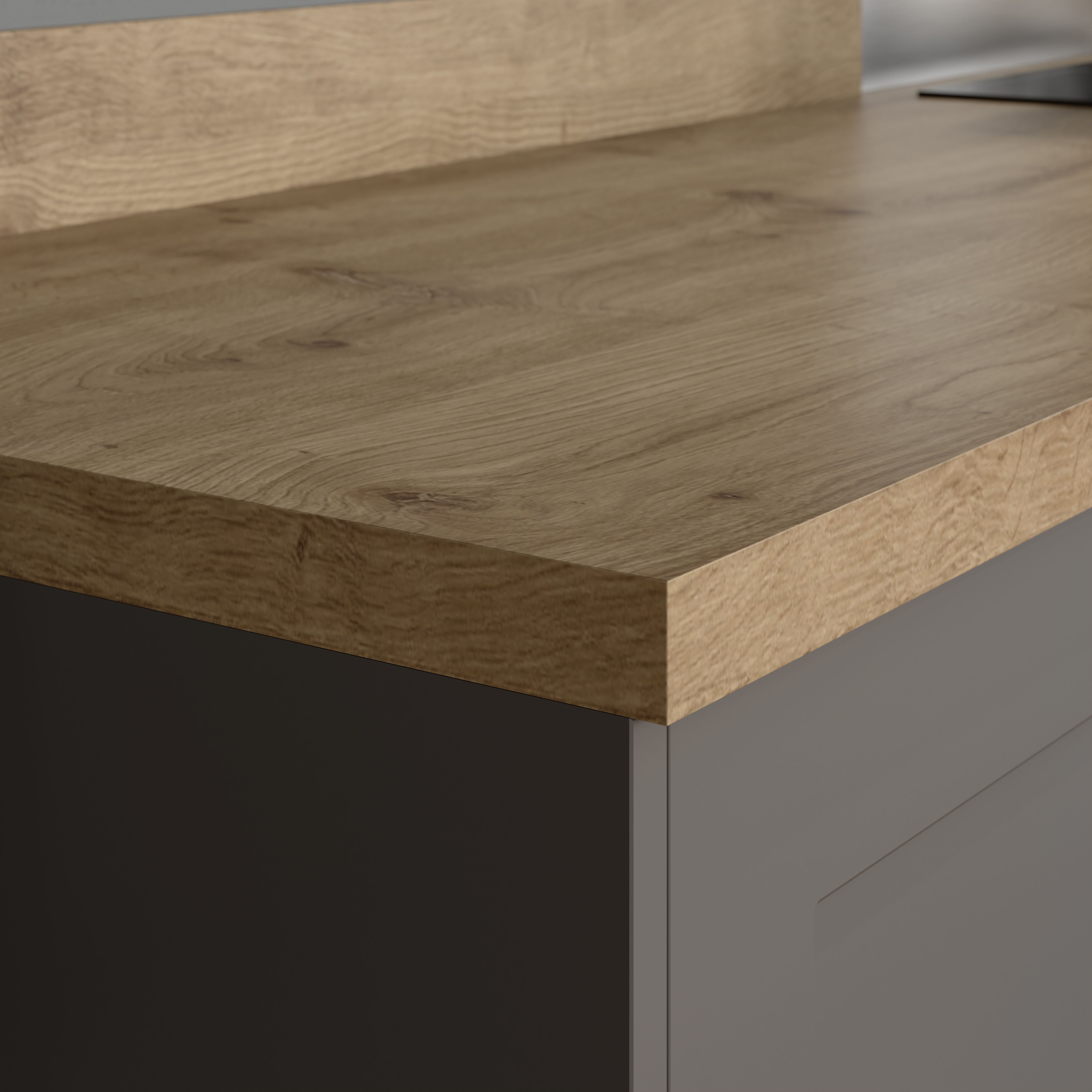 GoodHome Kala Oak effect Oak Edging tape, (L)3m (W)42mm