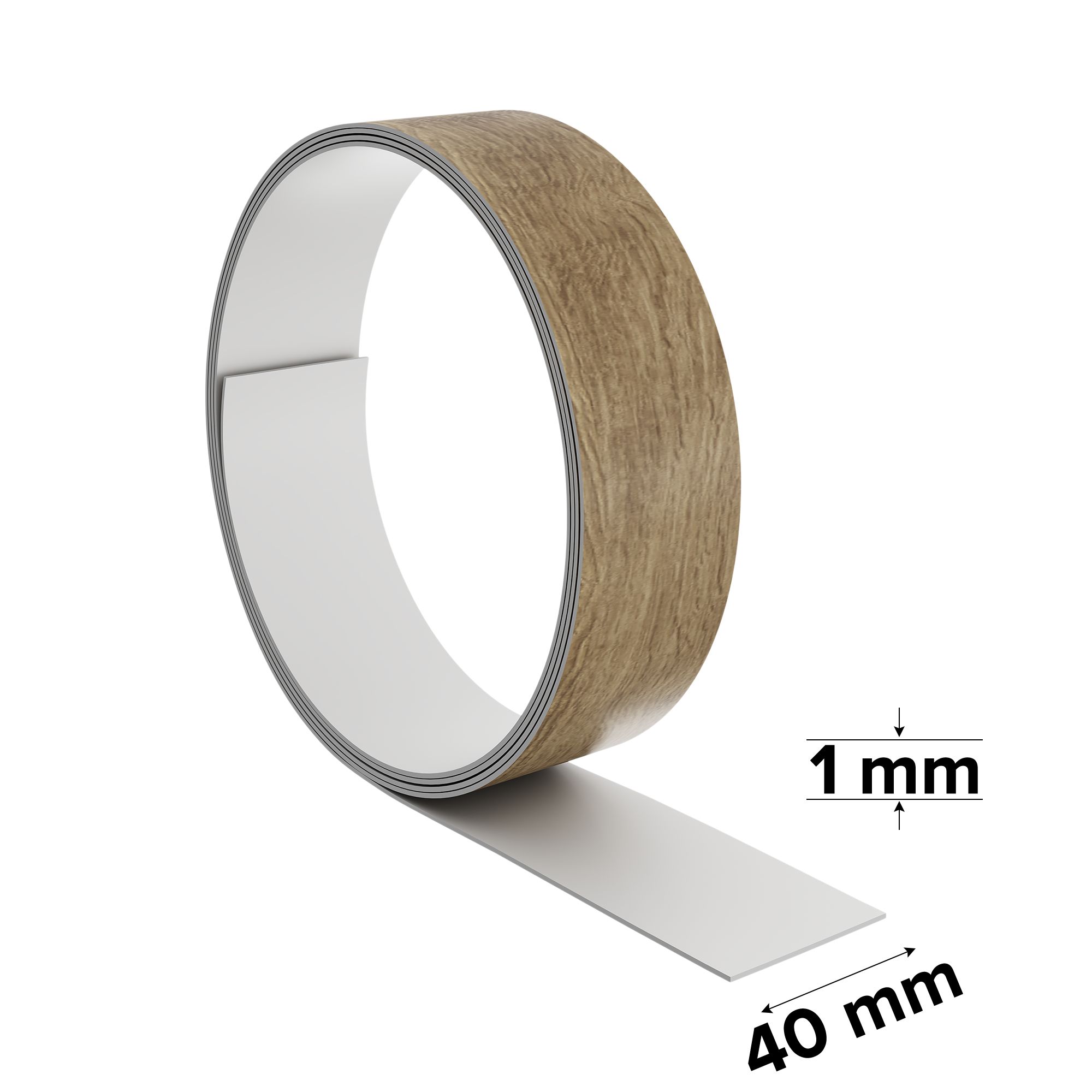 GoodHome Kala Oak effect Oak Edging tape, (L)3m (W)42mm