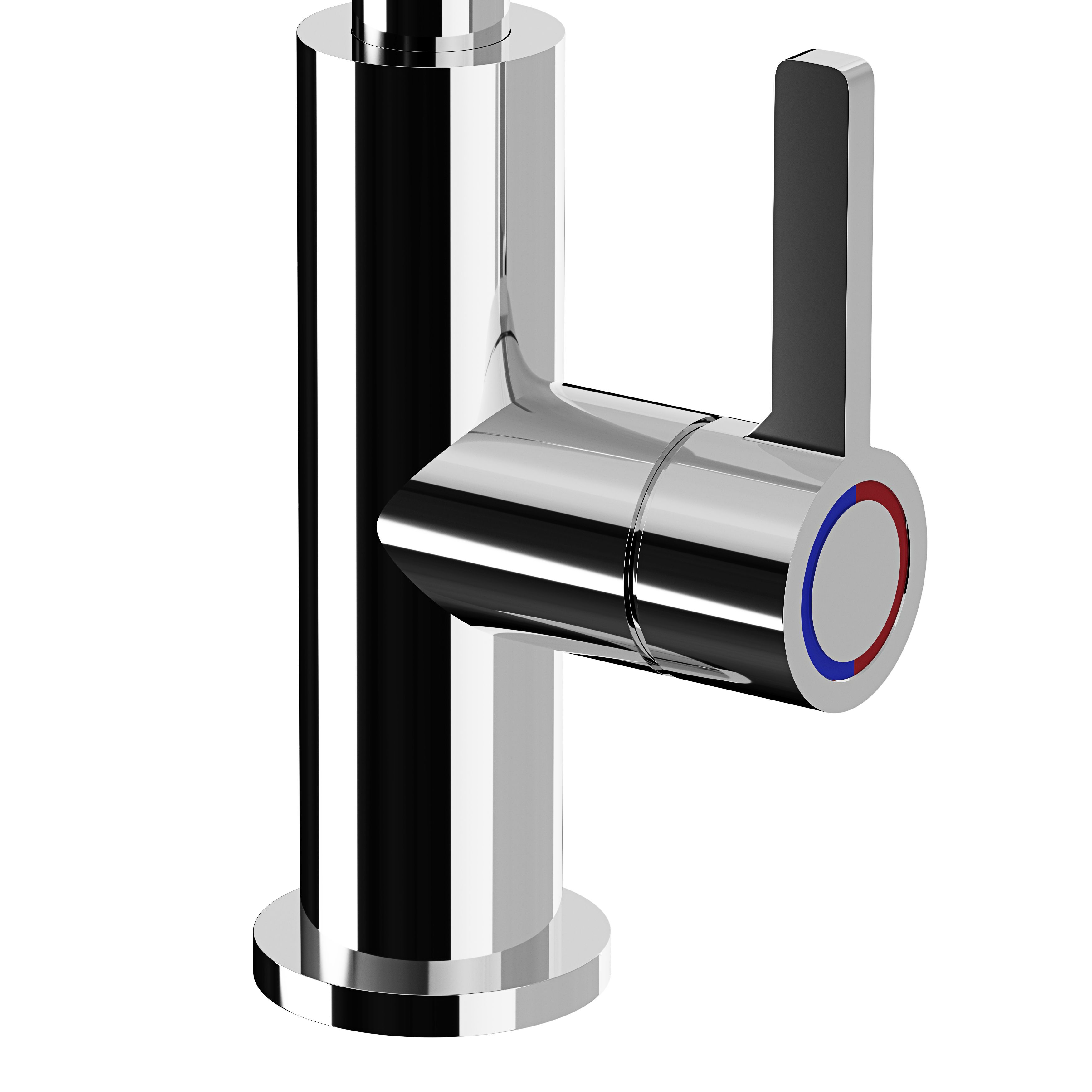 GoodHome Kamut Chrome-plated Kitchen Side lever Tap