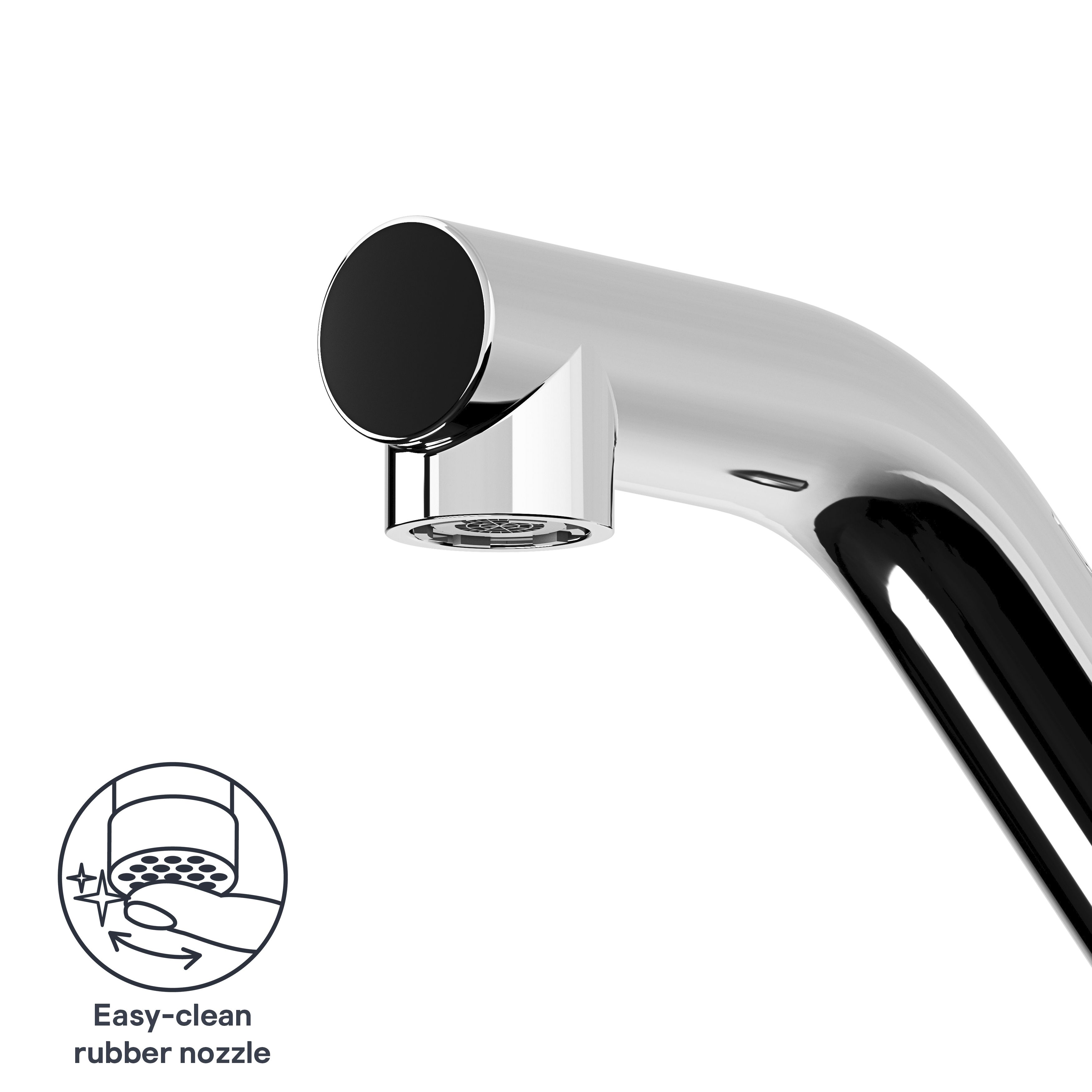 GoodHome Kawa Chrome-plated Kitchen Top lever Tap