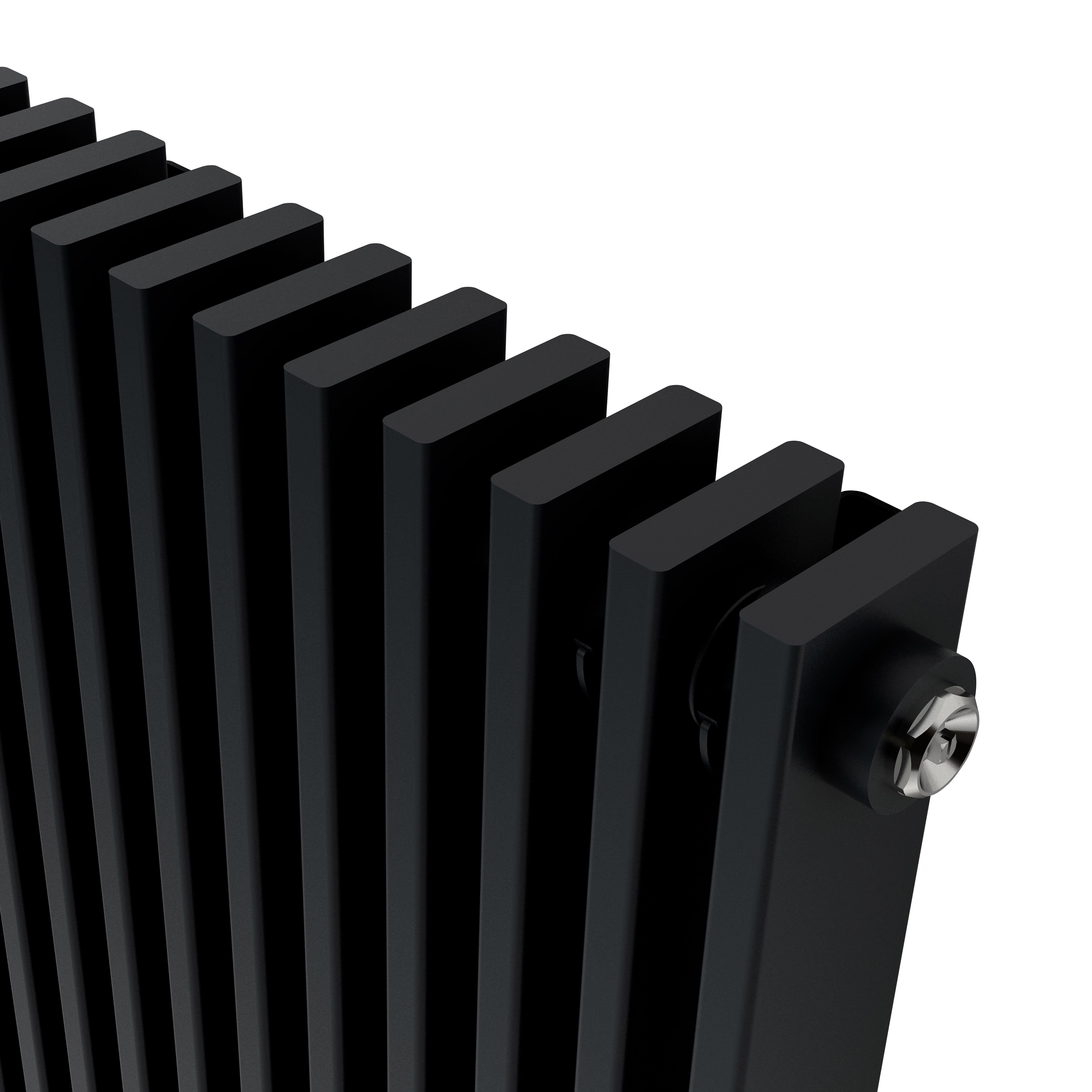 GoodHome Kensal Anthracite Vertical Designer Radiator, (W)500mm x (H ...