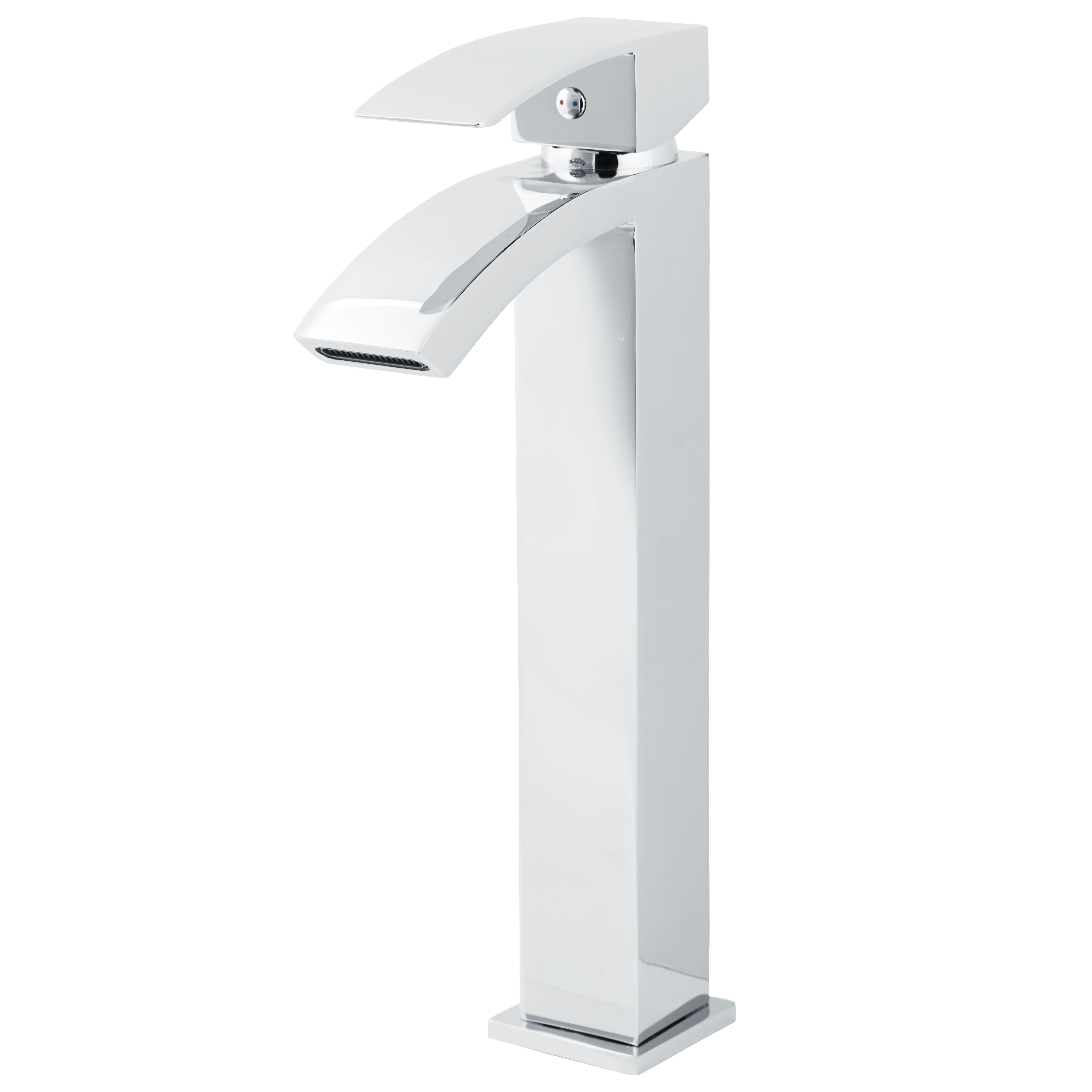 GoodHome Kepez 1 lever Tall Contemporary Basin Mono mixer Tap | DIY at B&Q
