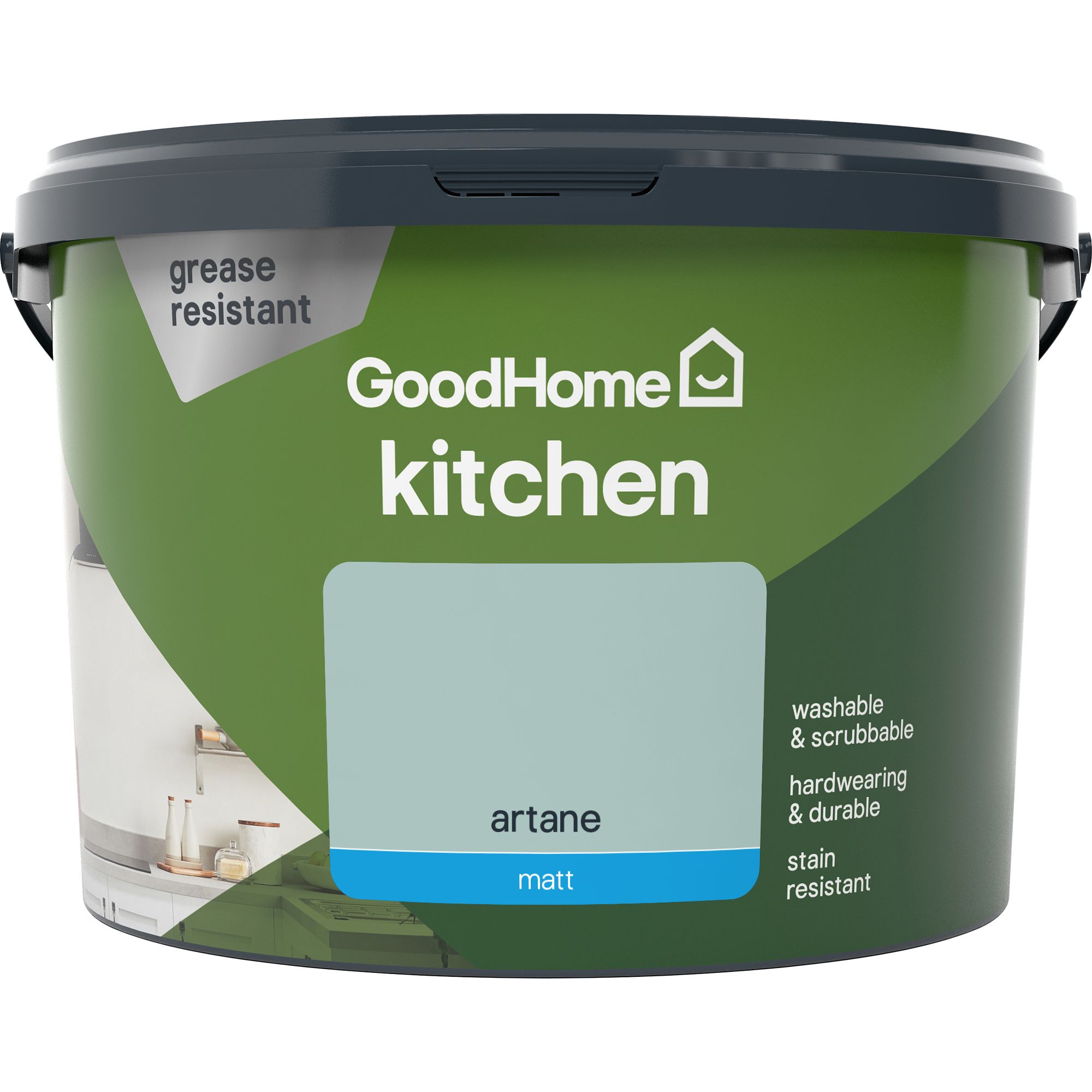 GoodHome Kitchen Artane Matt Wall & ceiling Emulsion paint, 2.5L