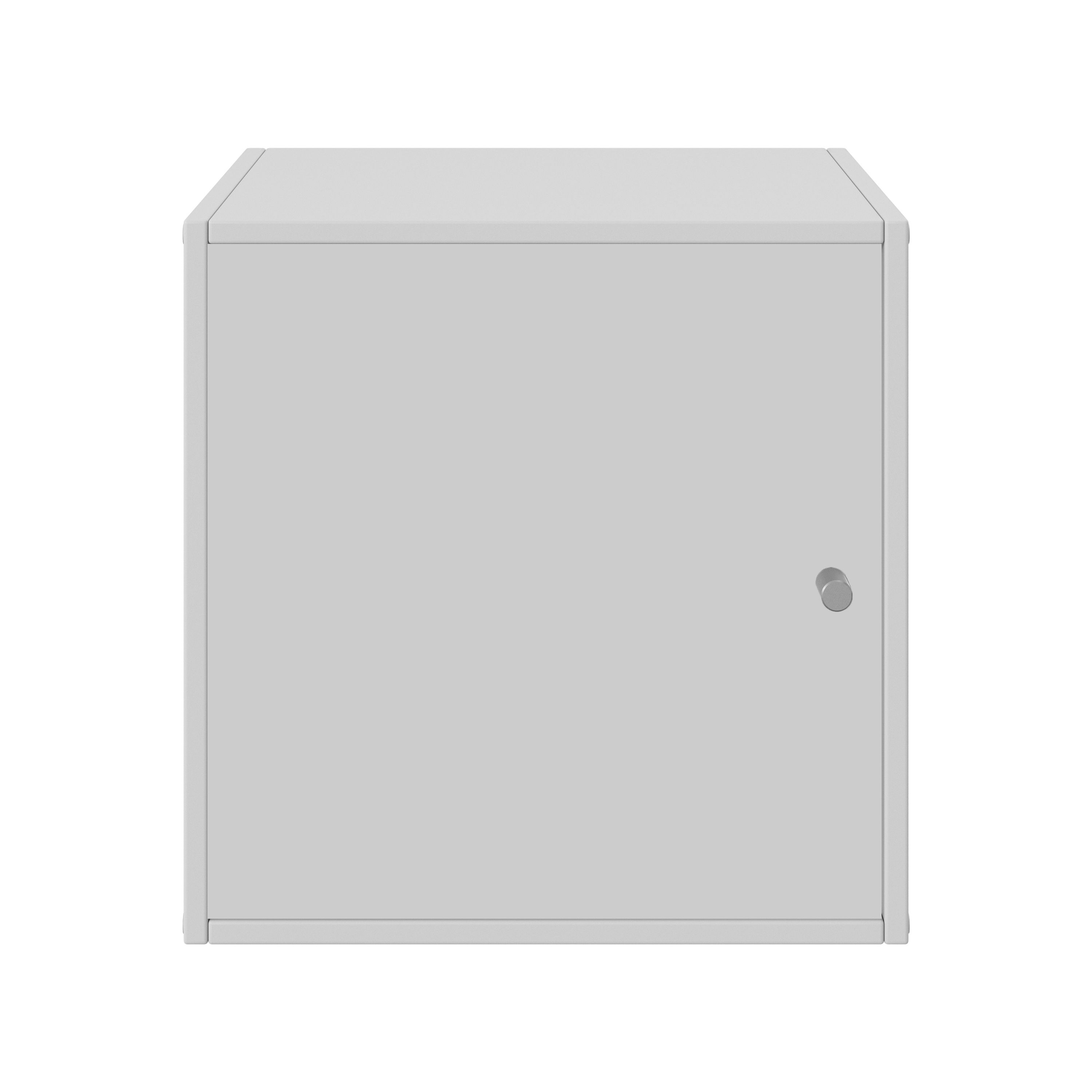 GoodHome Konnect Grey 1X1 Cube Storage unit kit with 1 door, (H) 35.4cm ...