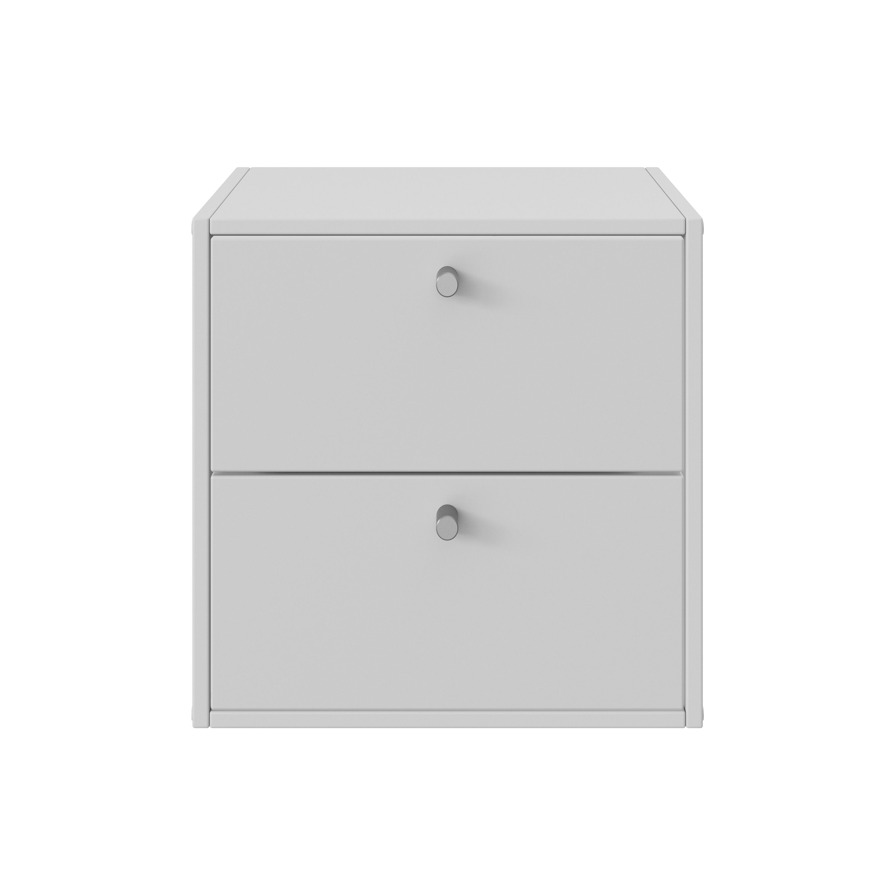 GoodHome Konnect Grey 1X1 Cube Storage unit kit with drawers, (H) 35 ...