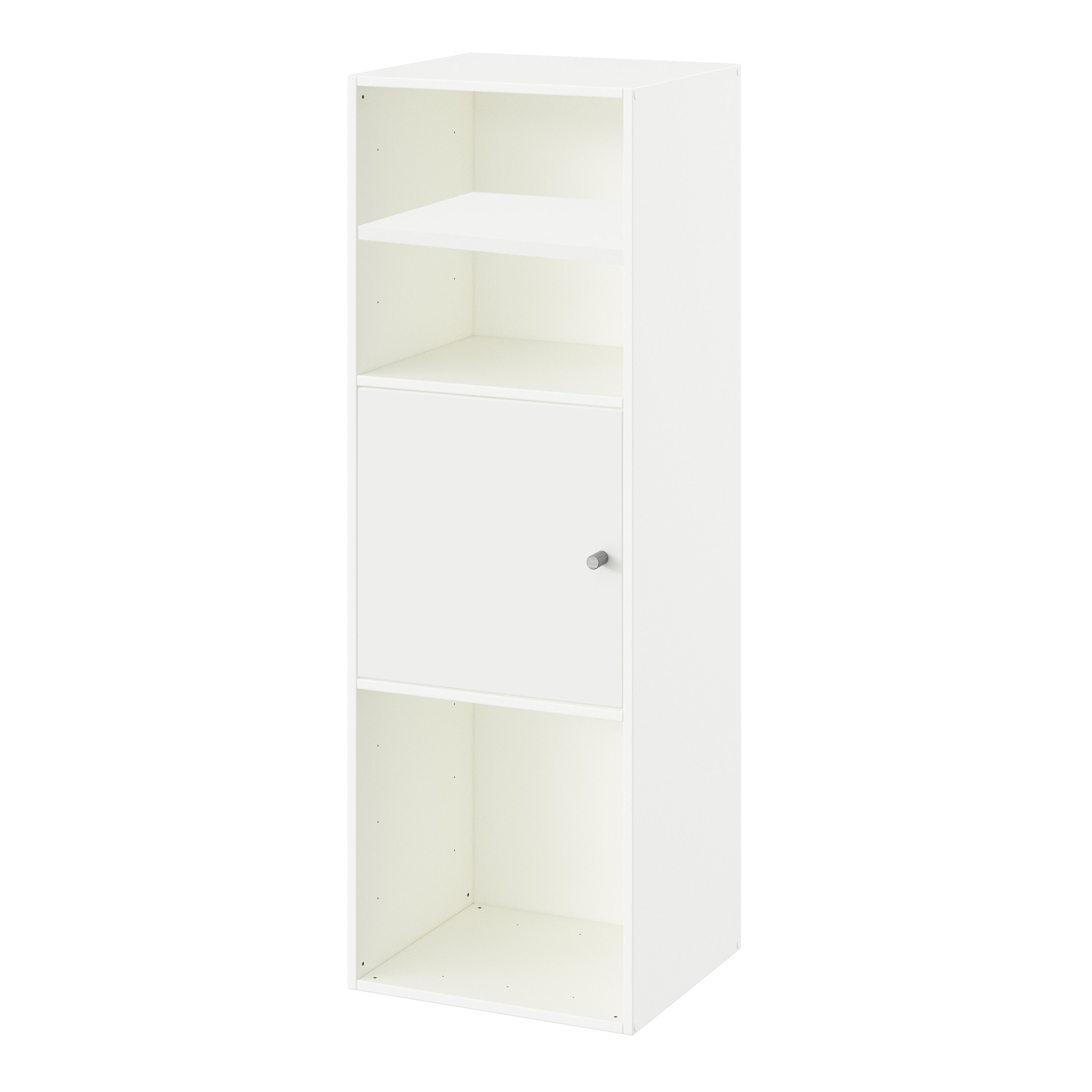GoodHome Konnect White 1X3 Cube Storage unit kit with drawers & divider ...