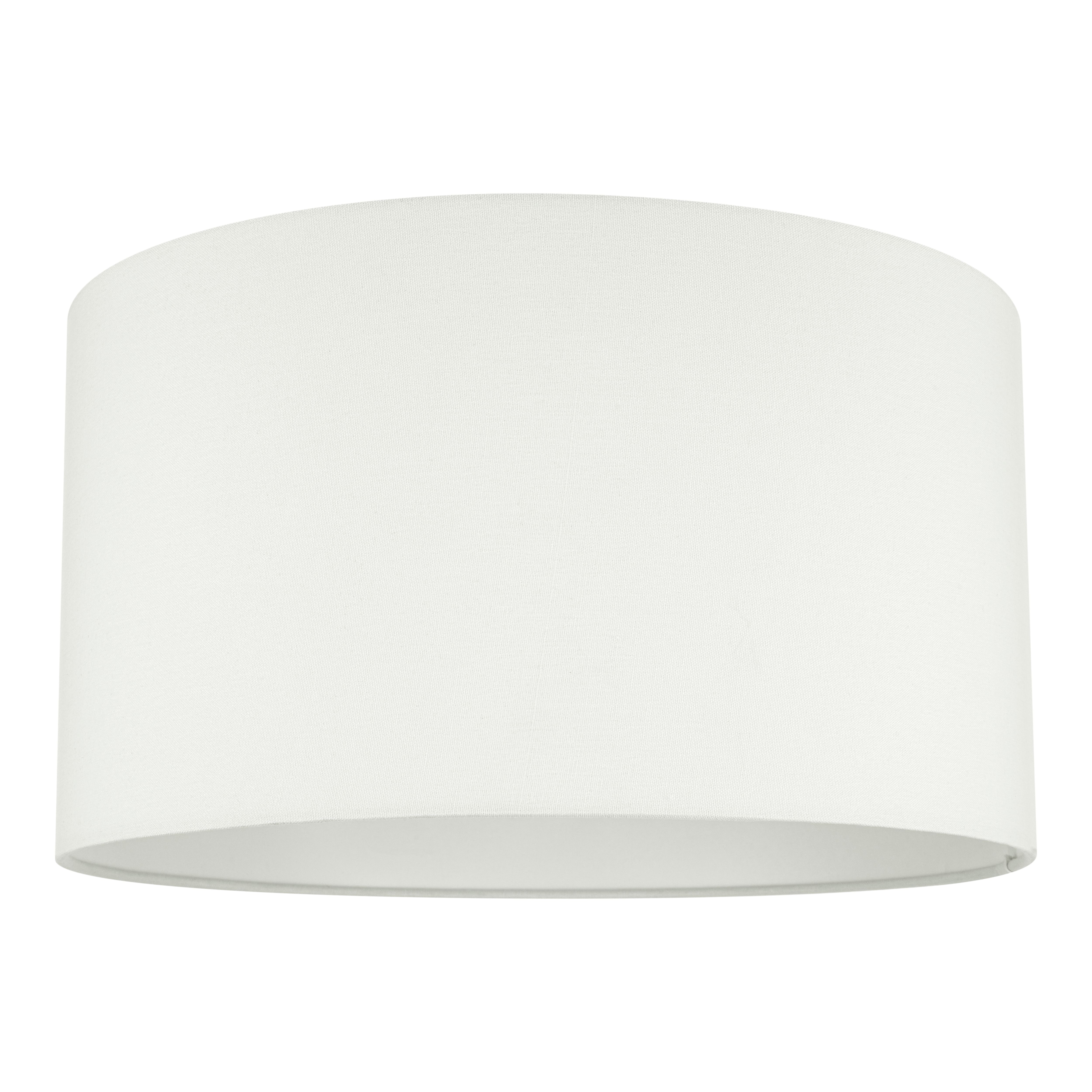 GoodHome Kpezin White Round Lamp shade (D)40cm