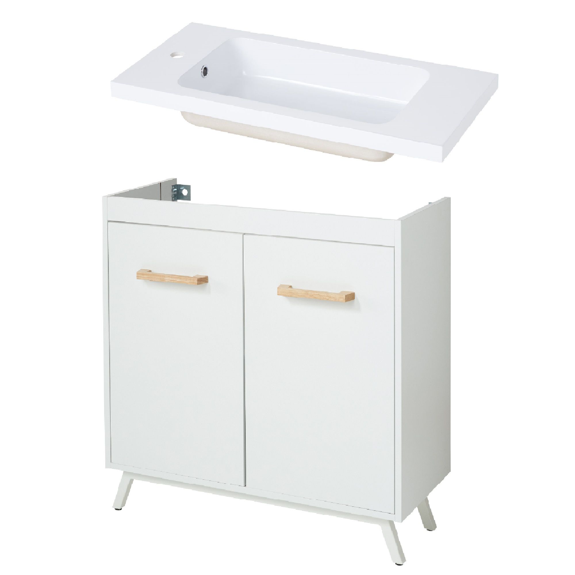 B and q under sink cabinet store