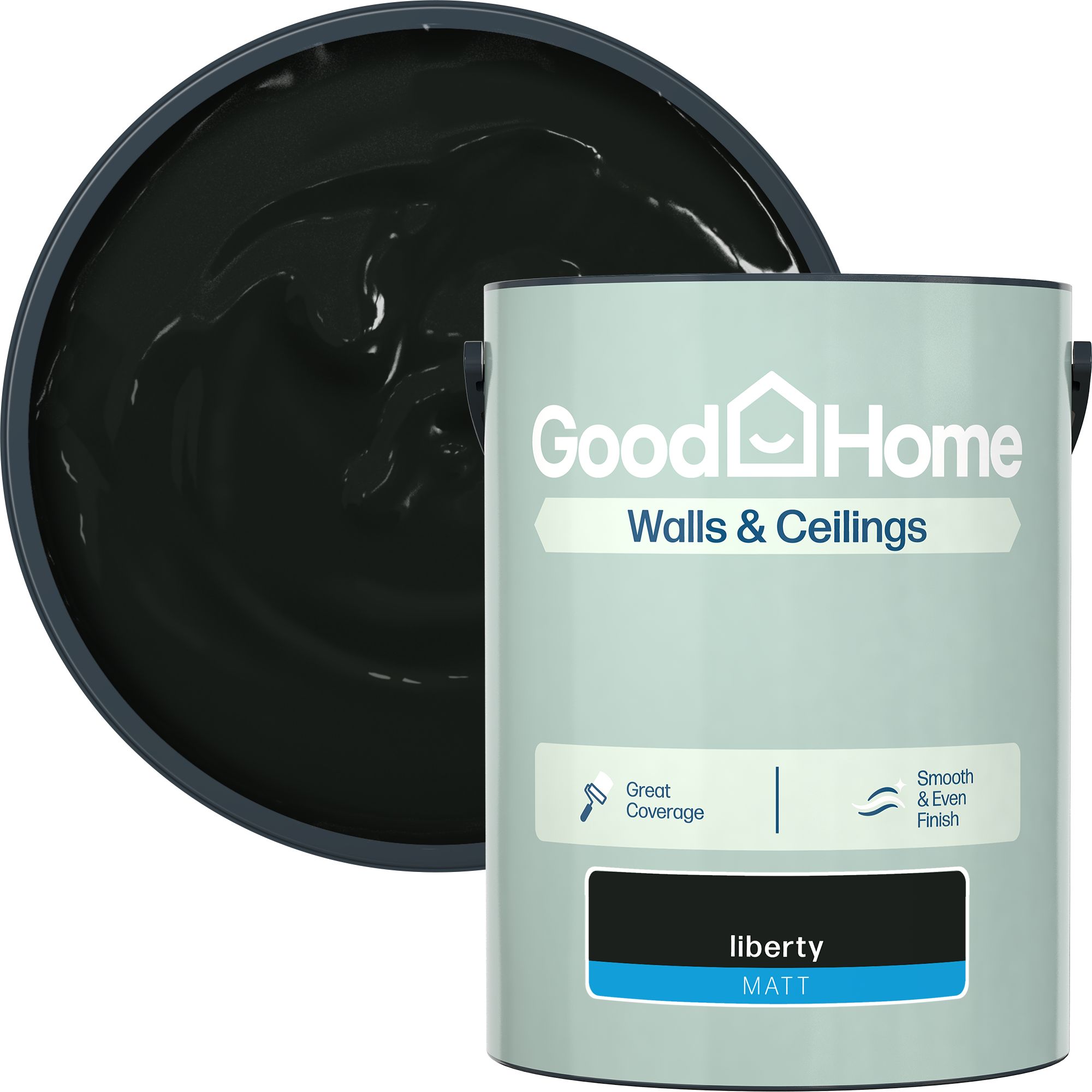 GoodHome Liberty Matt Wall & ceiling Emulsion paint, 5L