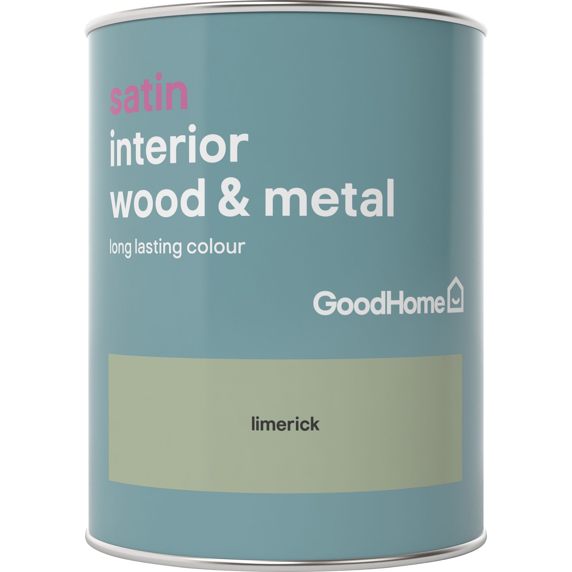 GoodHome Limerick Satin Metal & wood paint, 750ml