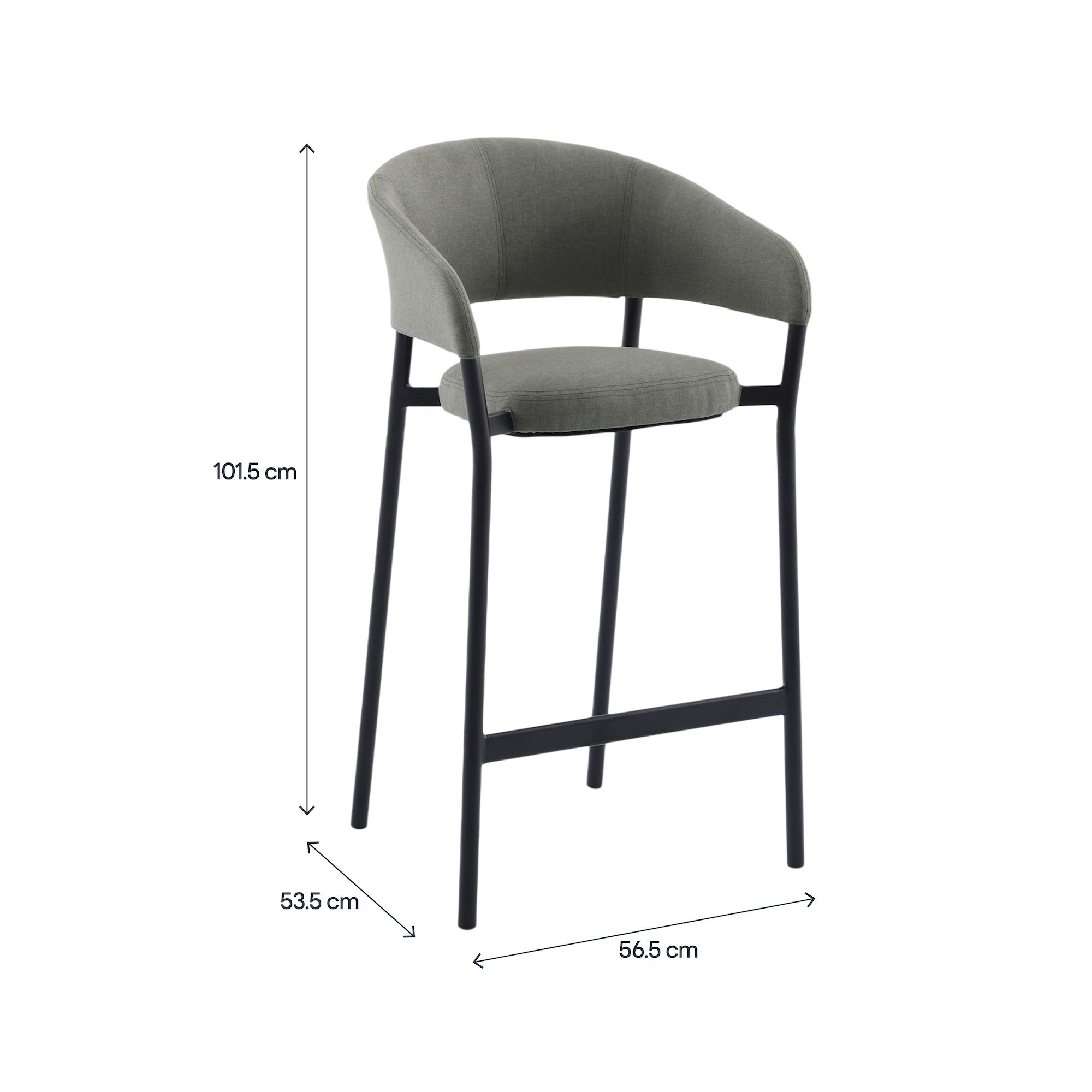 GoodHome Lucala Green Armchair